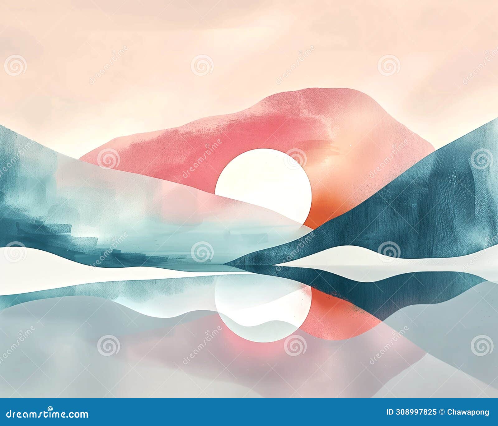 Harmonious Transitions, Calming Rhythms Visualization Stock ...