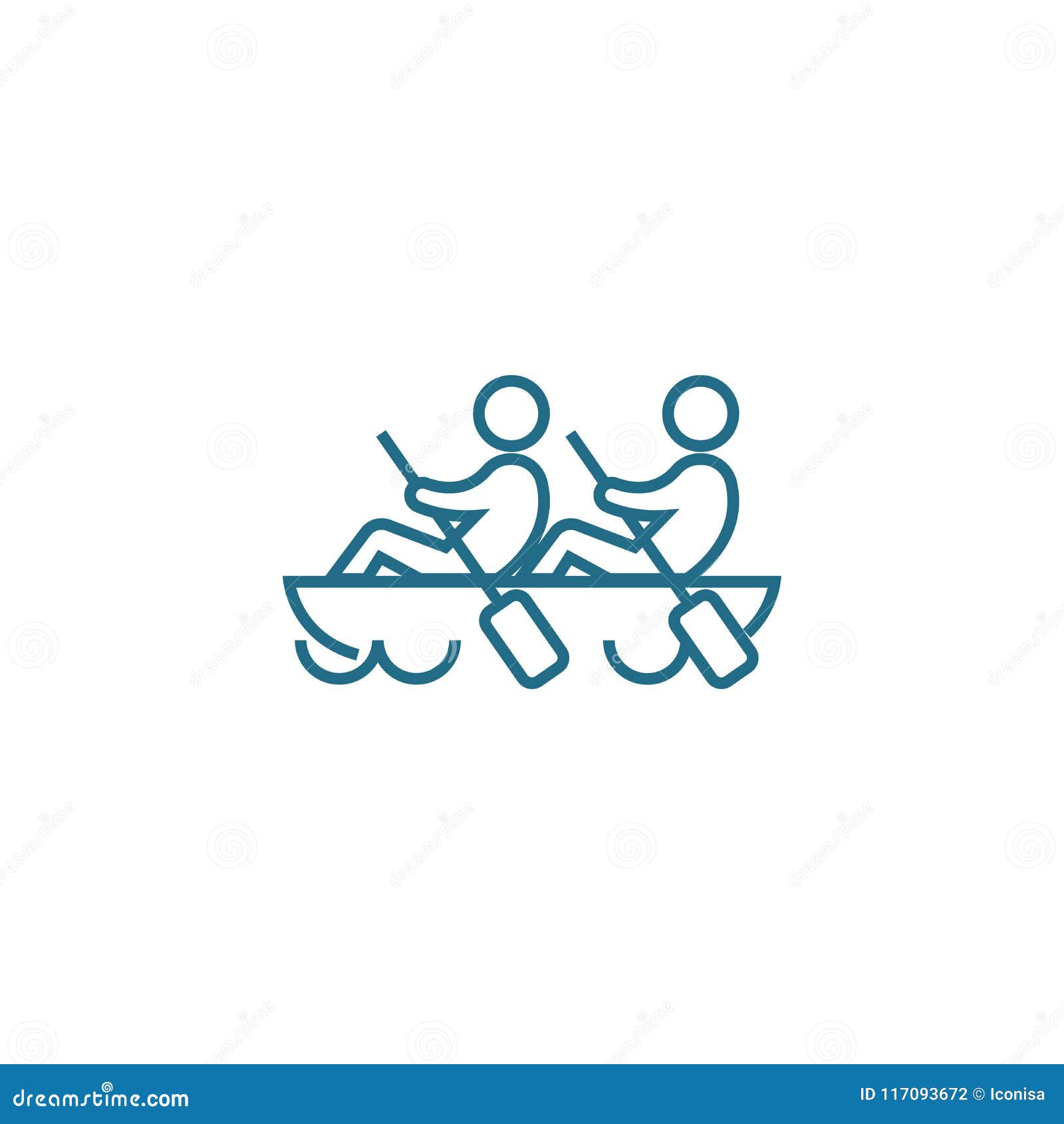 Harmonious Work Linear Icon Concept. Harmonious Work Line Vector Sign ...
