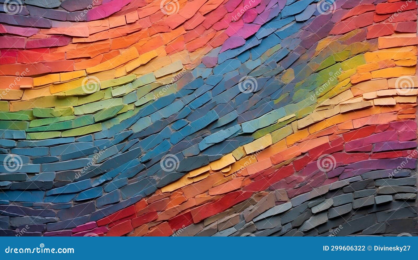 Luxurious Hue Gradient: Rainbow Slate Serenity. AI Generate Stock ...