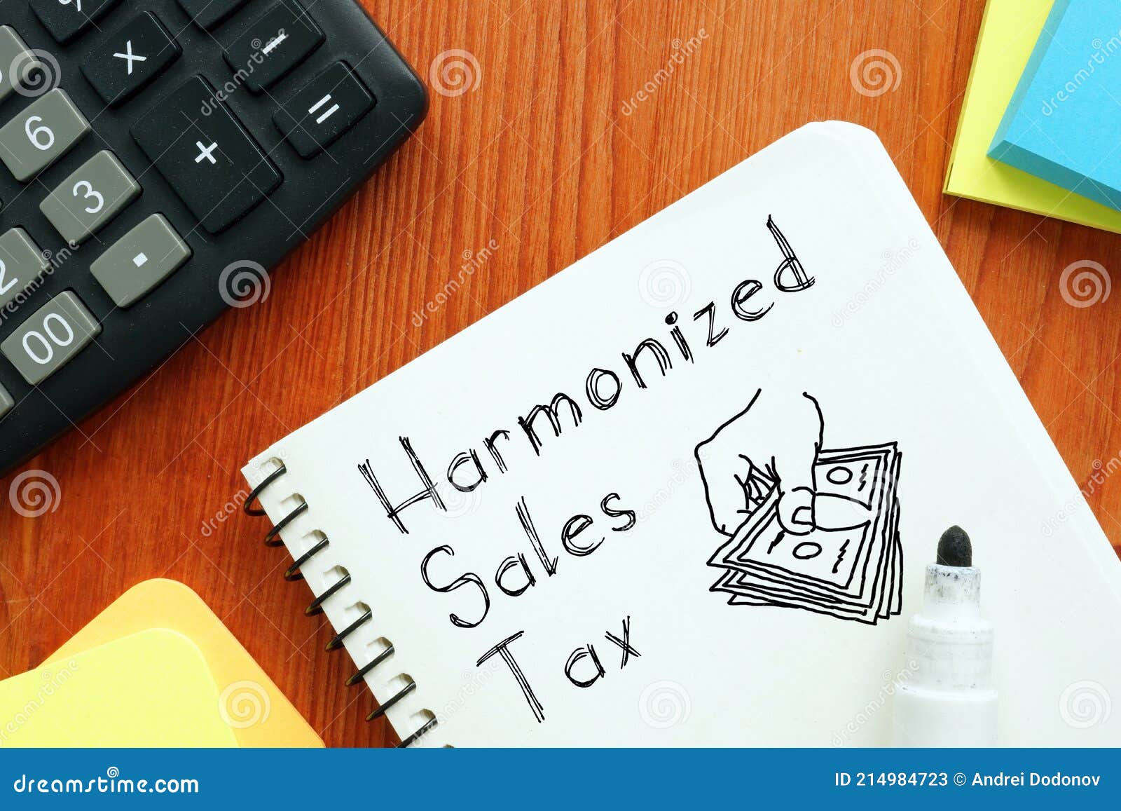 Harmonized Sales Tax HST is Shown on the Photo Using the Text Stock ...