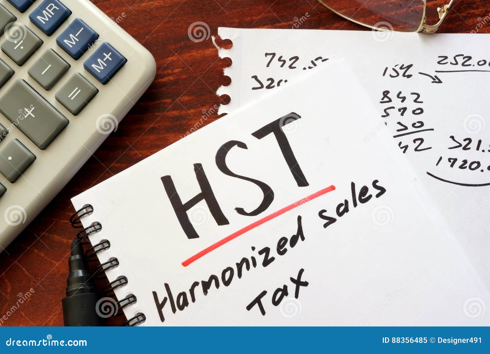 The Harmonized Sales Tax HST. Stock Image - Image of income, financial ...