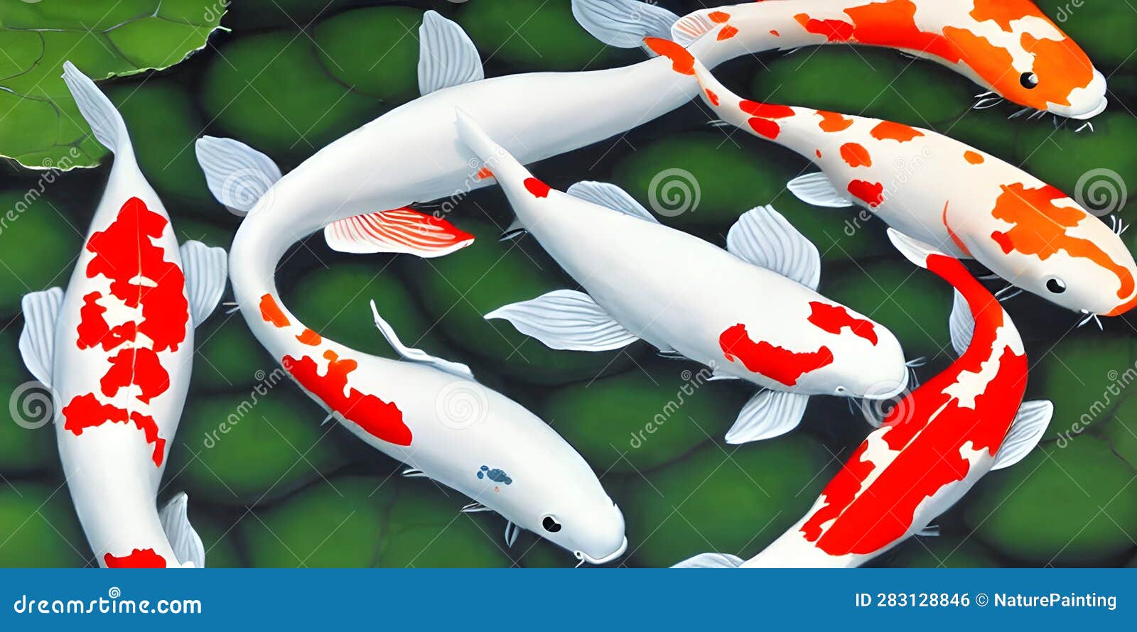 Harmony in Aquatics: Harmonious Digital Fish Art Collection Stock ...