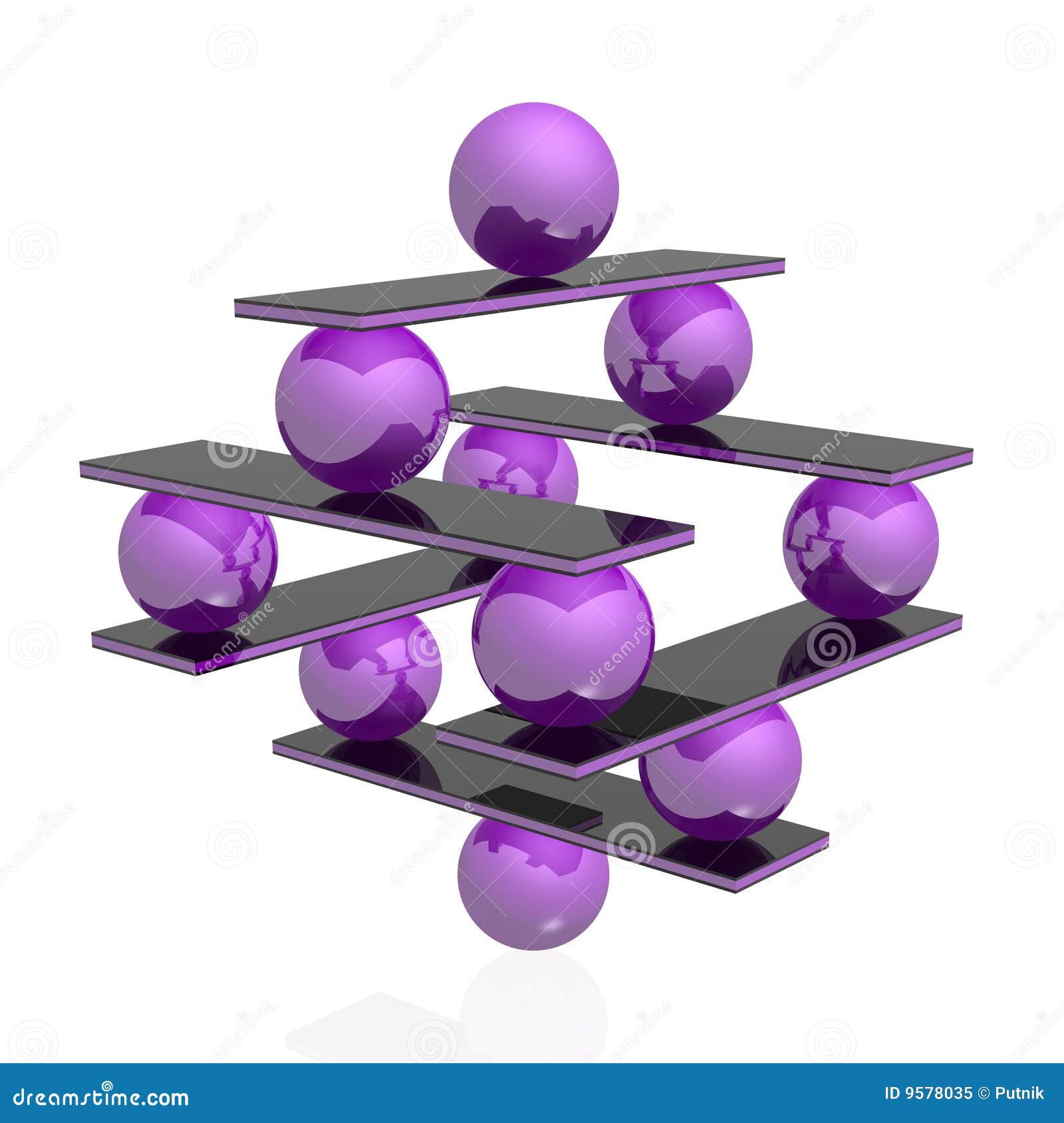 Harmony and balance stock illustration. Illustration of bridge - 9578035