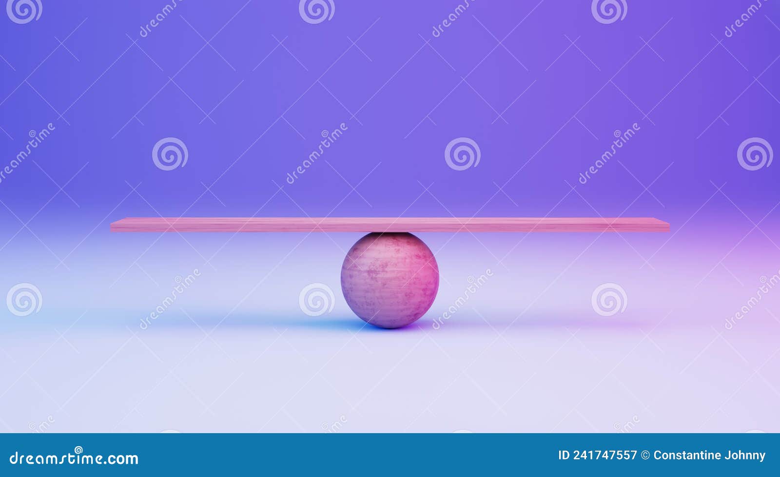 Harmony And Balance Concept. Balanced Empty Wooden Scale Royalty-Free ...