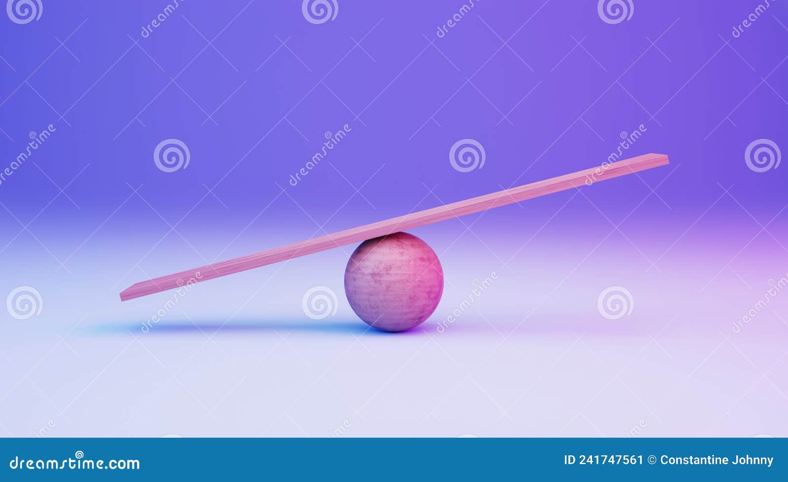 Harmony and Balance Concept. Unbalanced Empty Wooden Scale Stock ...