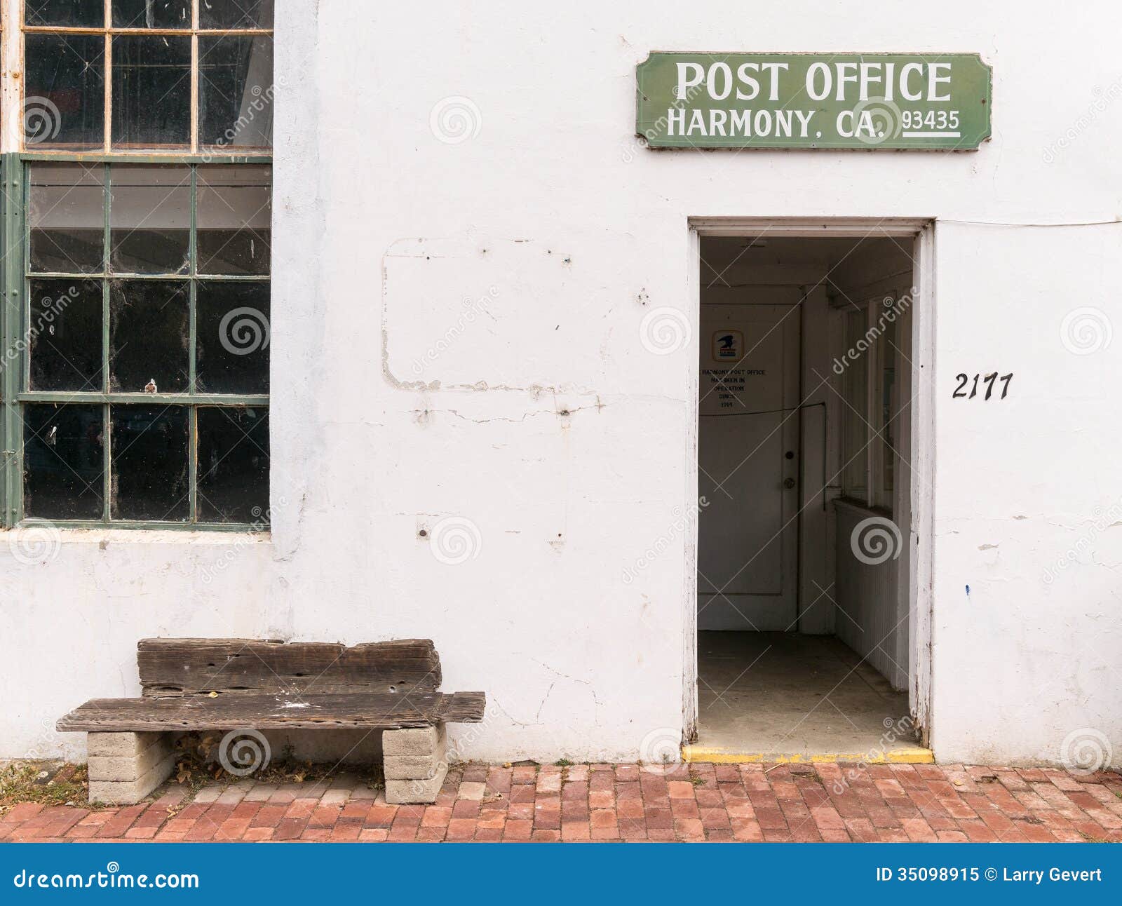 Harmony, California Post Office Stock Image - Image of building ...