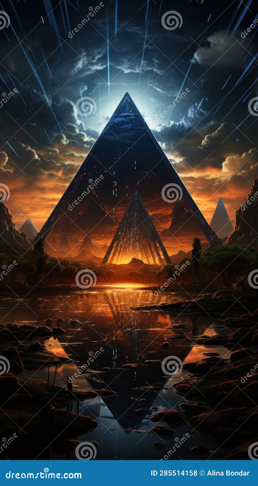 Harmony Discovered: Captivating MAAT with Pyramid a S. Created with ...
