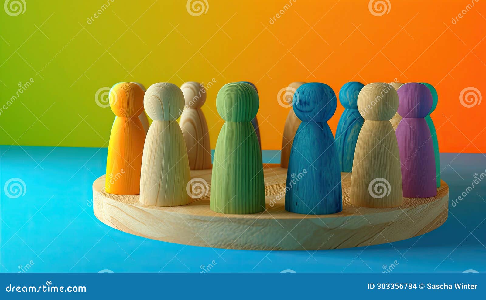 Harmony in Diversity: a Visual Narrative of Integration Stock Photo ...
