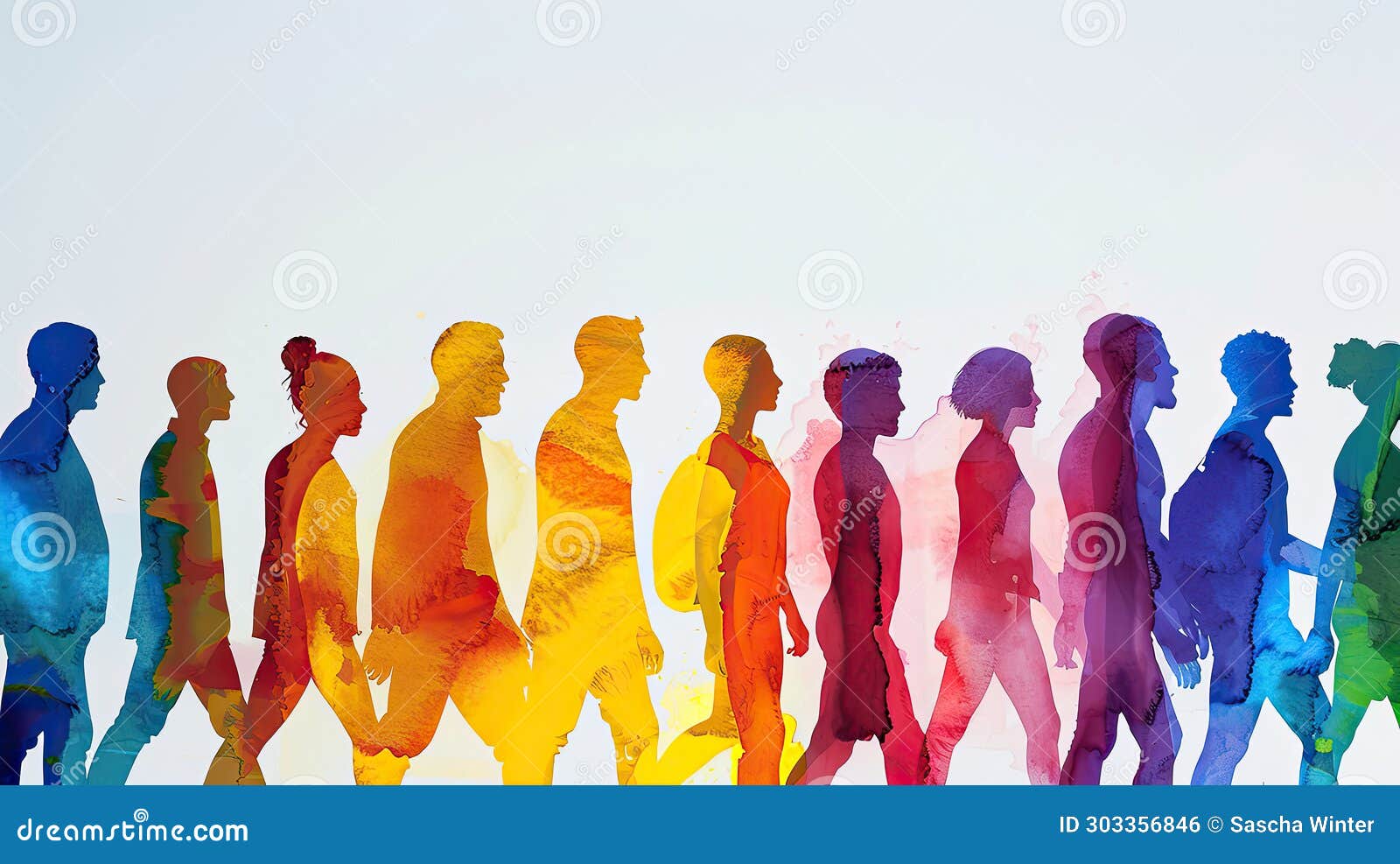 Harmony in Diversity: a Visual Narrative of Integration Stock Photo ...