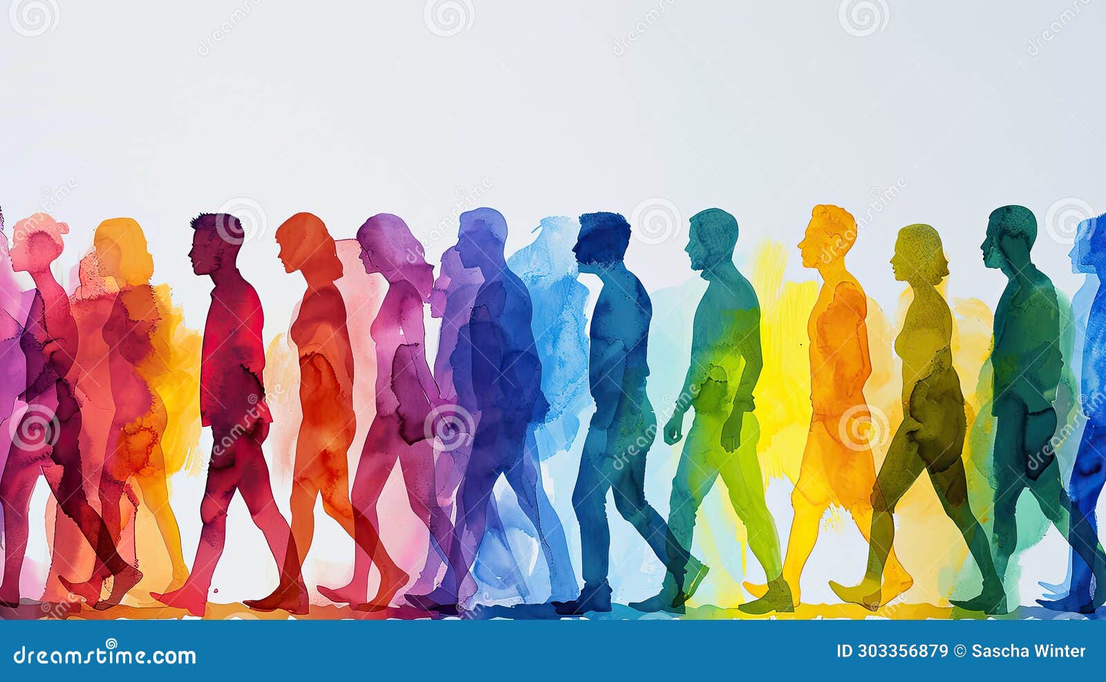 Harmony in Diversity: a Visual Narrative of Integration Stock Image ...