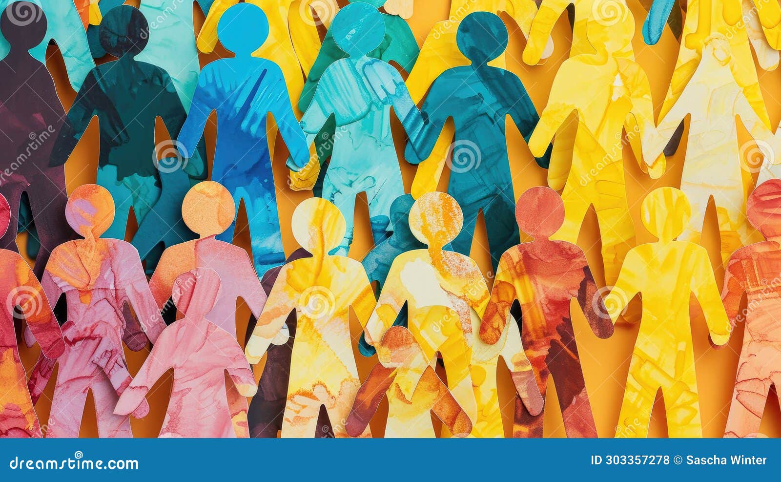 Harmony in Diversity: a Visual Narrative of Integration Stock Photo - Image of tolerance ...