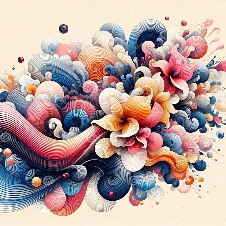 Harmony of Elements: Balancing Hot and Cold, Generative AI. Stock Image ...