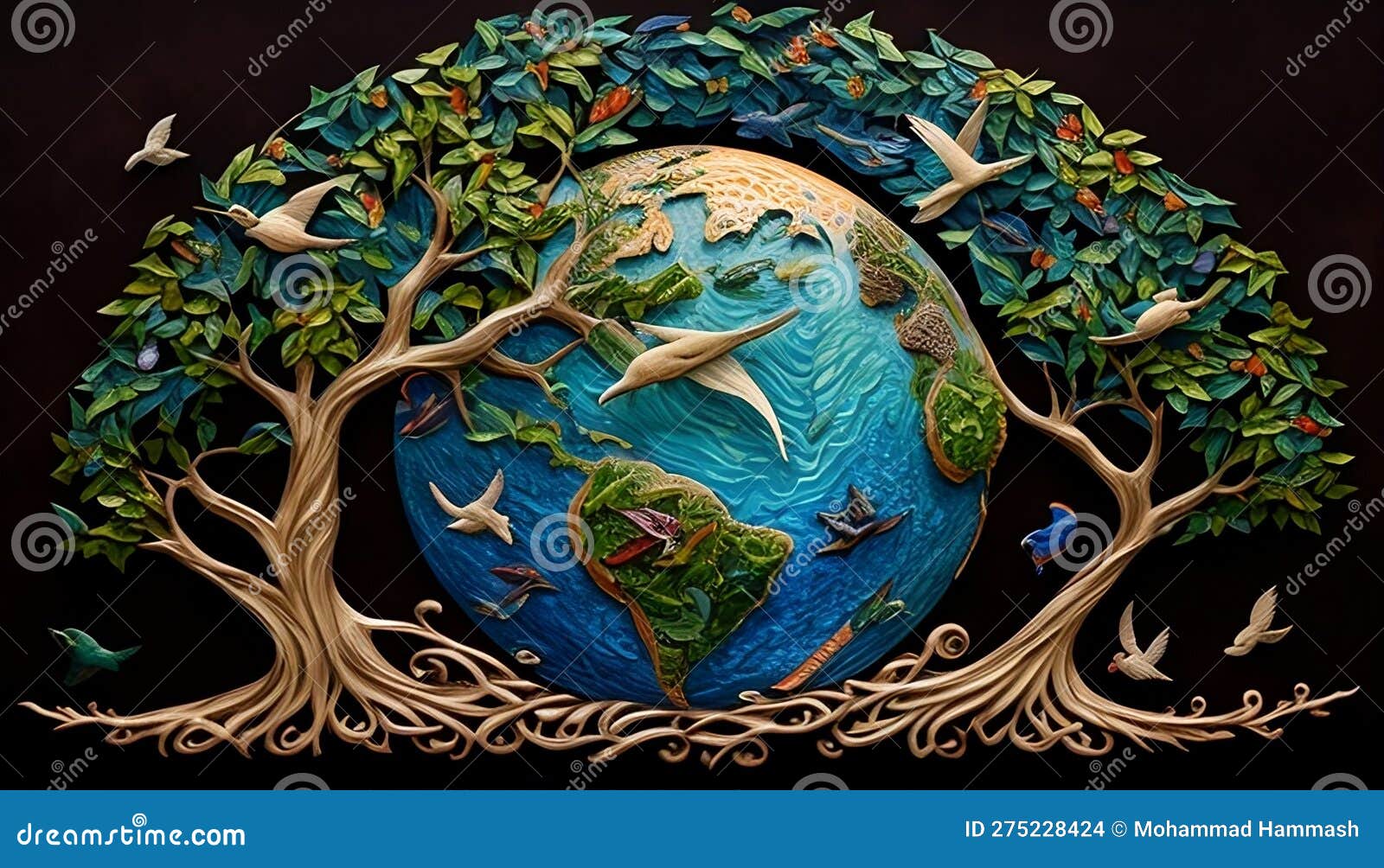 Harmony of Life - a Natural and Balanced Artistic Scene, Made with ...