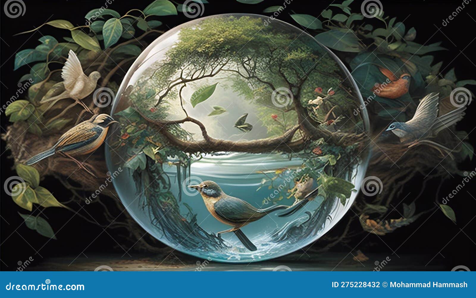 Harmony of Life - a Natural and Balanced Artistic Scene, Made with ...