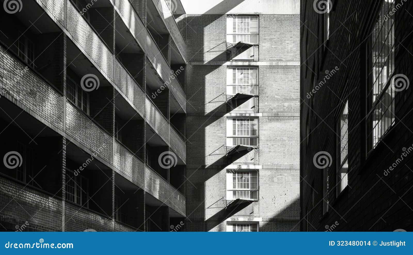 The Harmony between Light and Shadow in a Monochrome Photograph of a ...