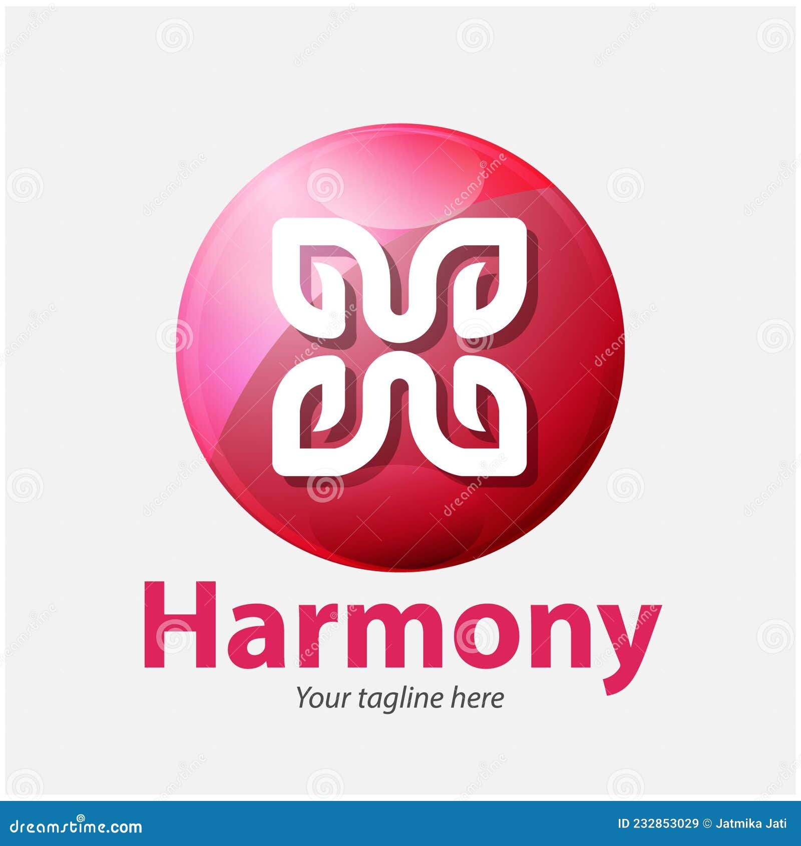 Harmony symbol or icon. stock vector. Illustration of alphabet - 232853029