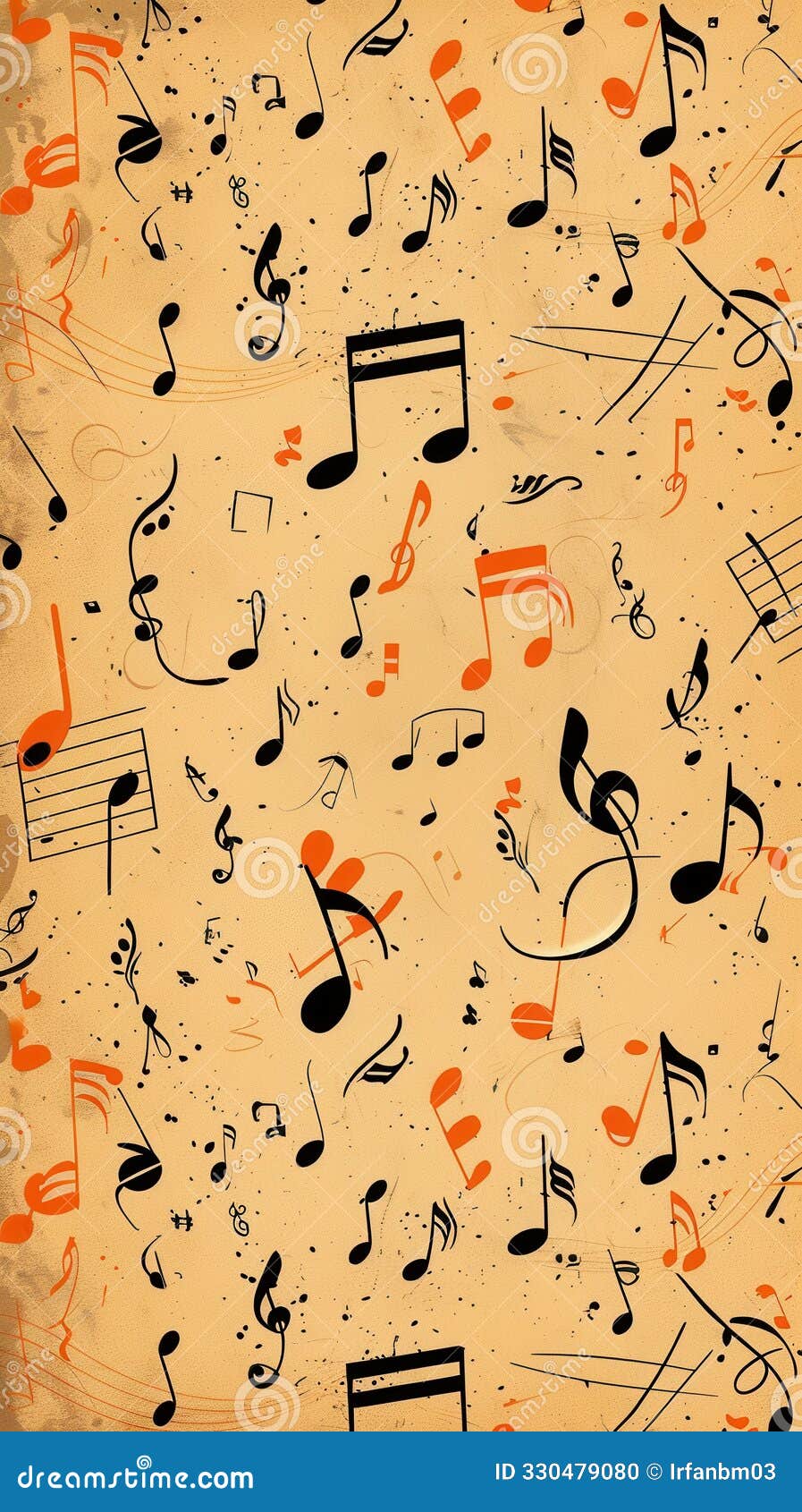 Harmony Unleashed. Musical Notes Symphony Concept Stock Photo - Image ...