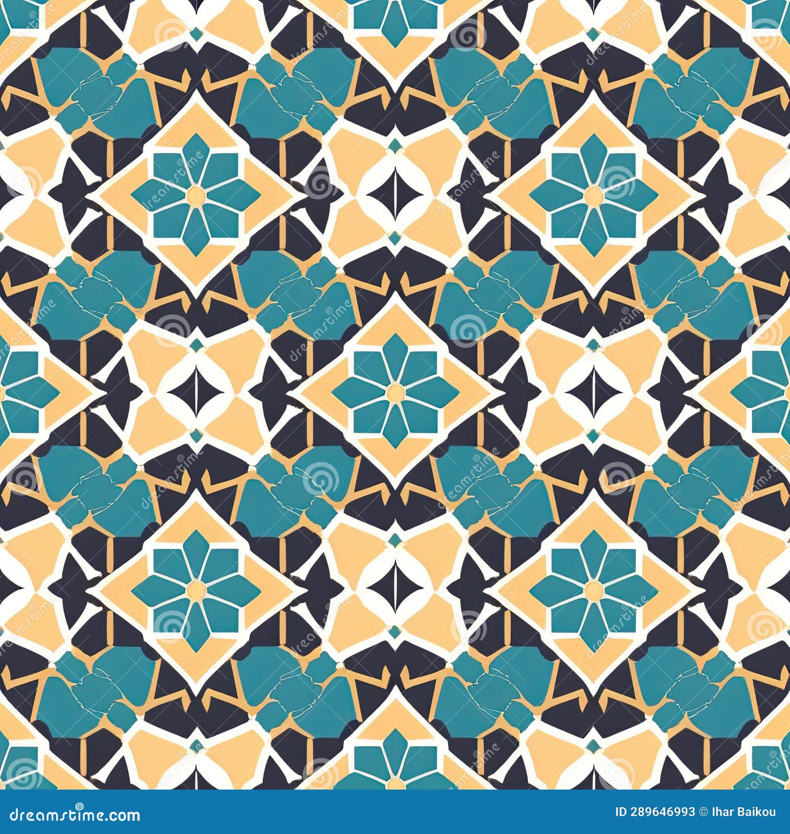 Harmony Unveiled: Islamic Patterns in Vibrant Fusion Stock Illustration ...