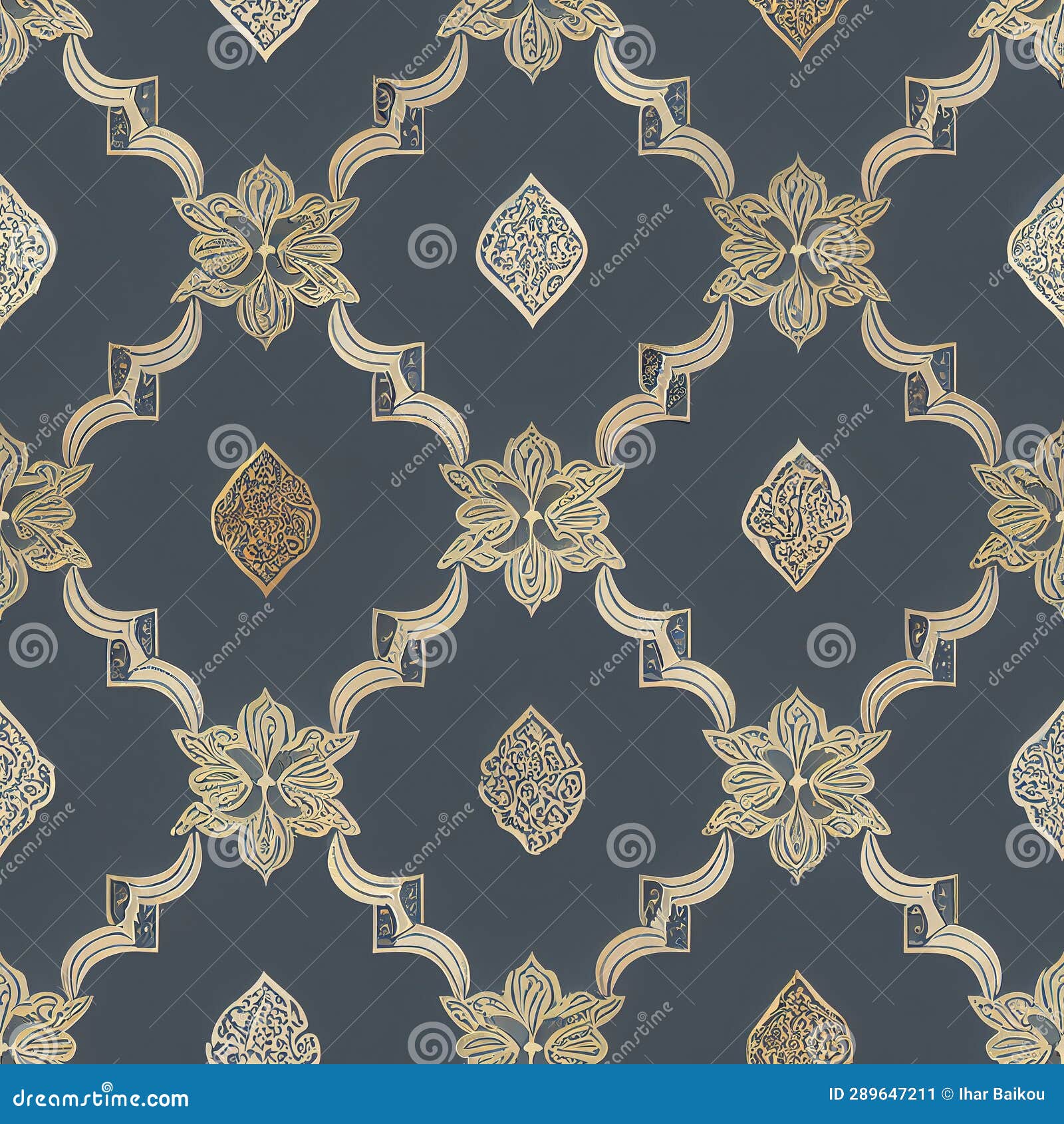 Mesmerizing Islamic Geometric Patterns: Seamless Vector Illustration In ...