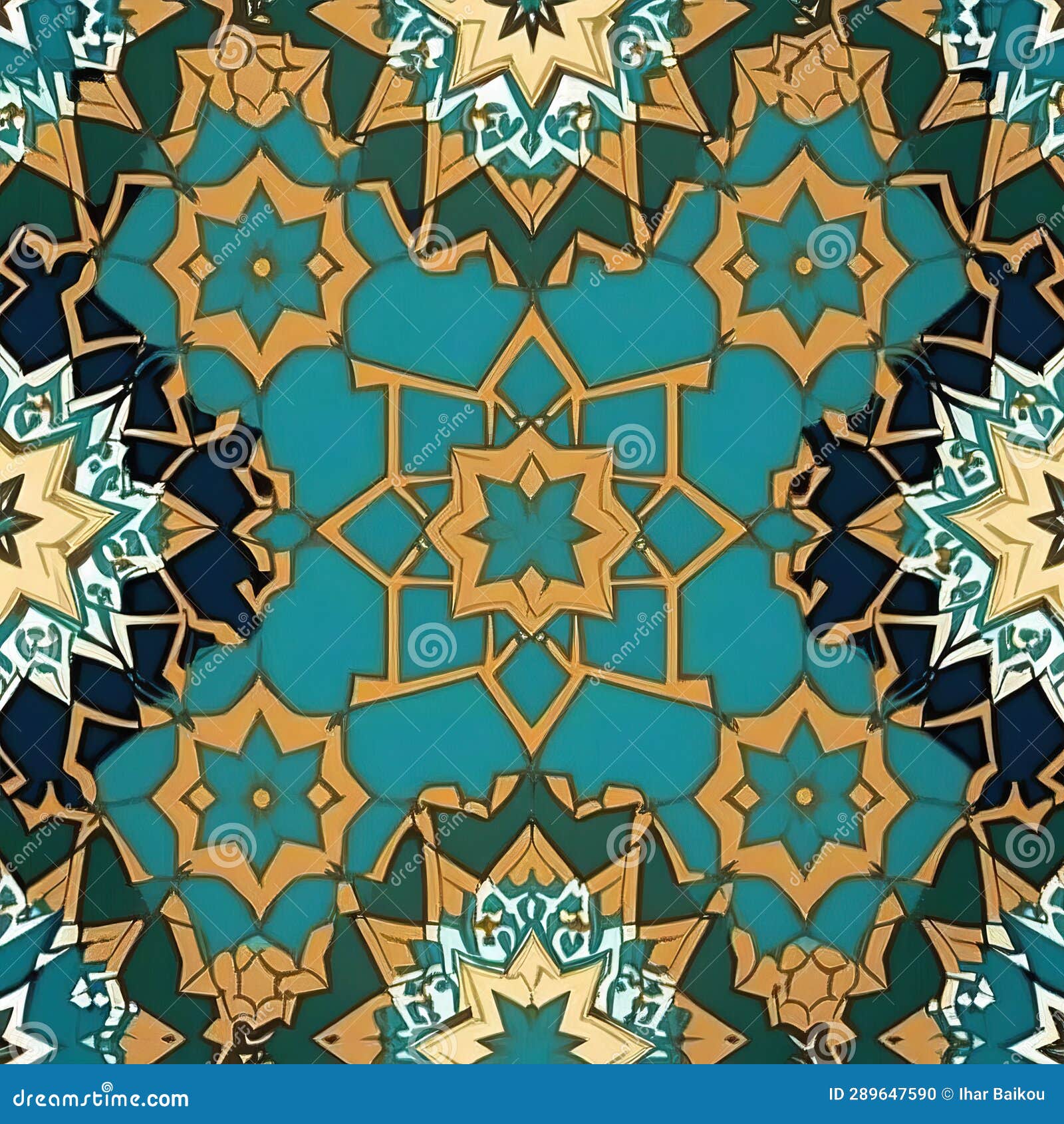 Mesmerizing Islamic Geometric Patterns: Seamless Vector Illustration In ...