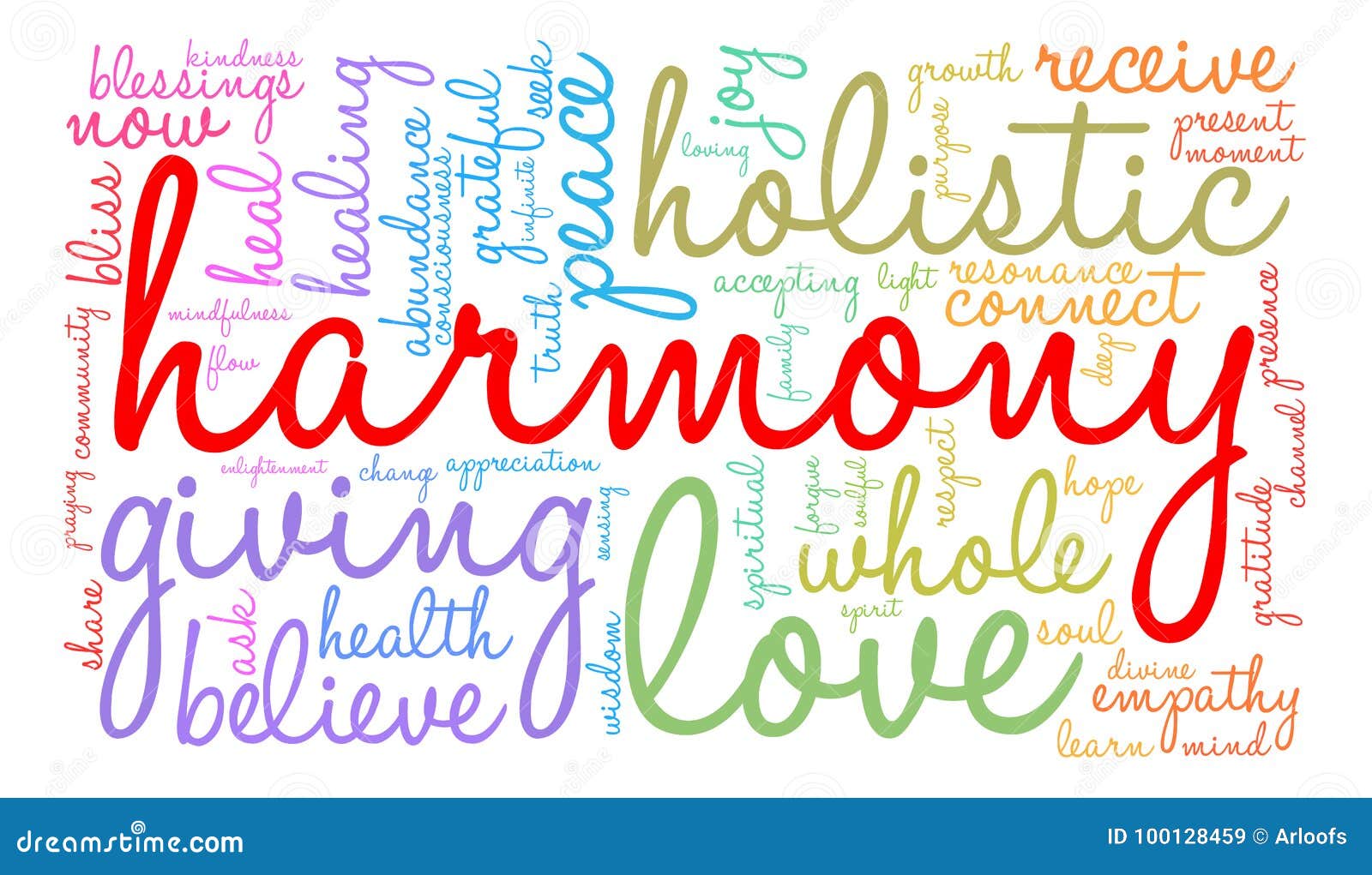 Harmony Word Cloud illustration de vecteur. Illustration du ...
