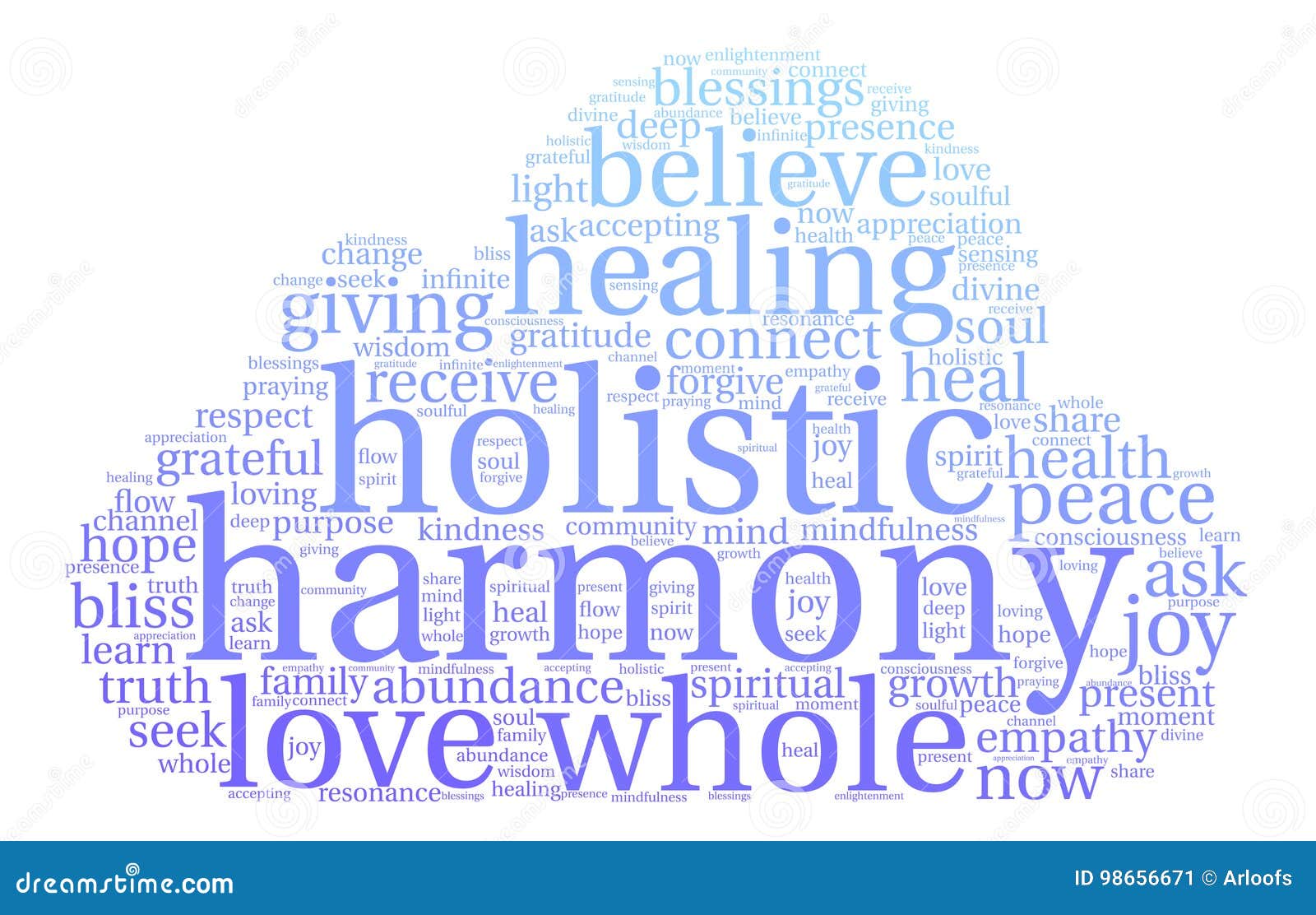 Harmony Word Cloud stock de ilustración. Ilustración de amabilidad ...