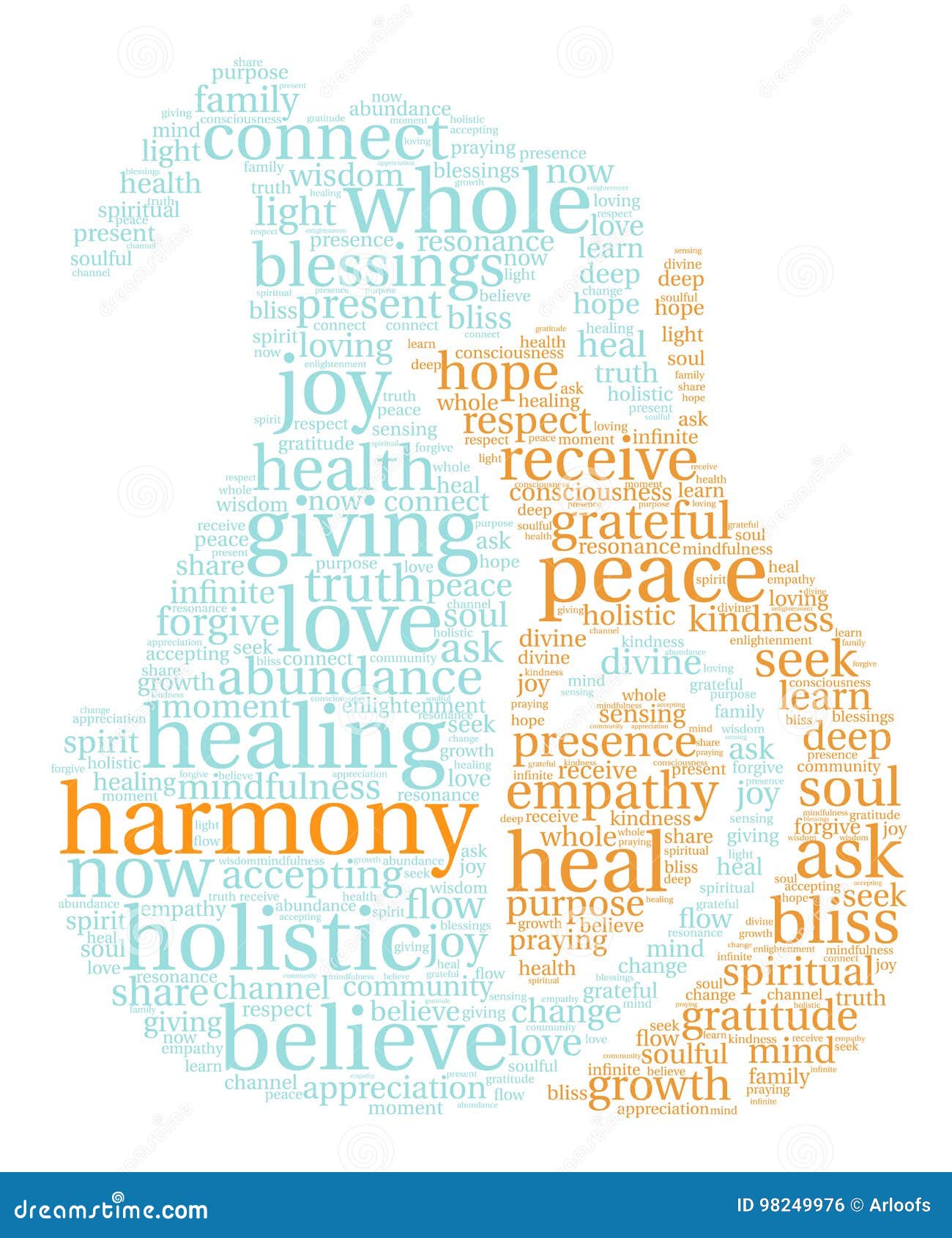 Harmony Word Cloud stock vector. Illustration of community - 98249976