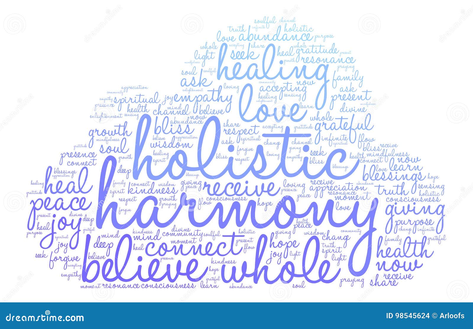 Harmony Word Cloud stock illustration. Illustration of grateful - 98545624