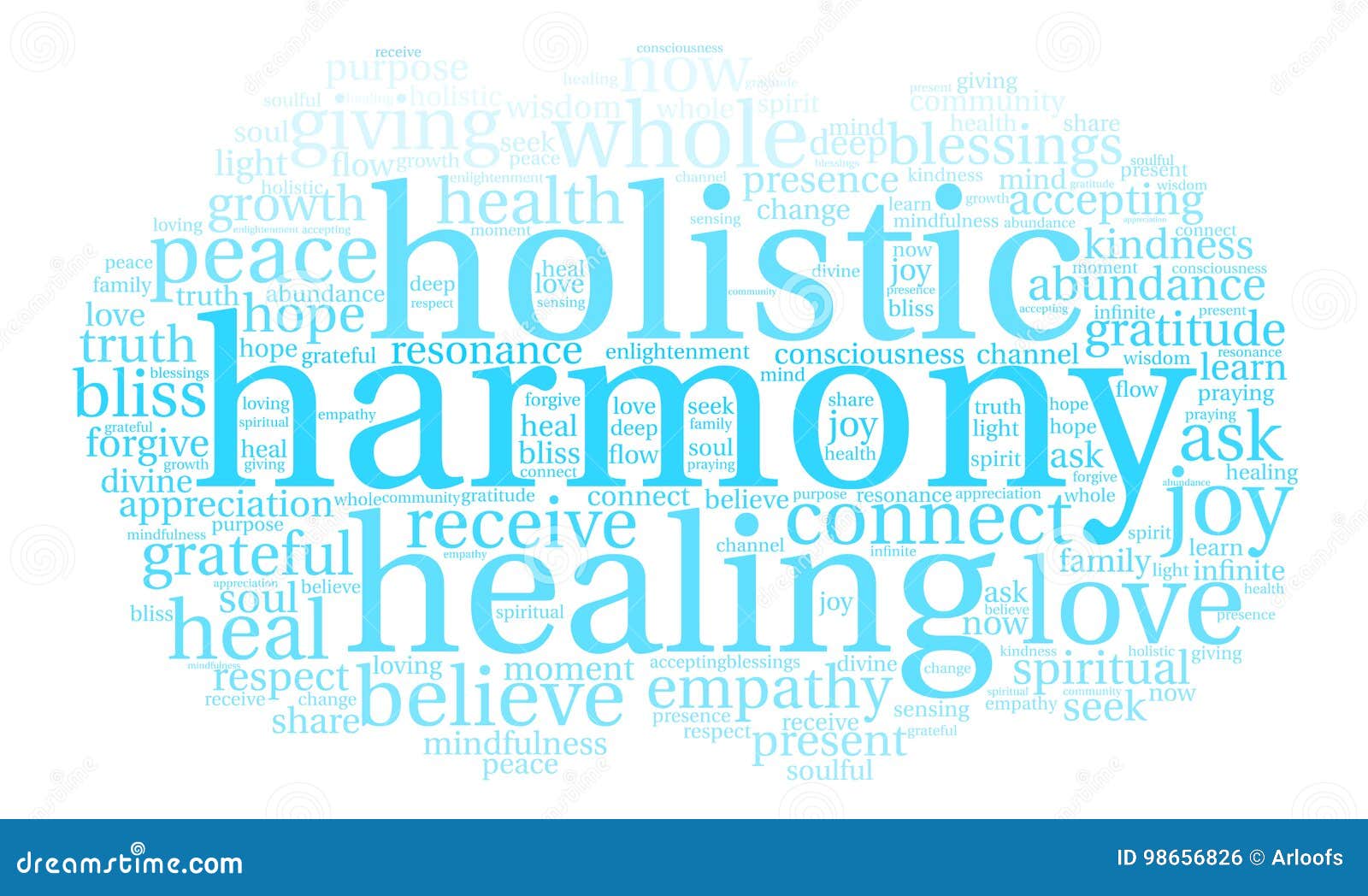 Harmony Word Cloud stock illustration. Illustration of grateful - 98656826