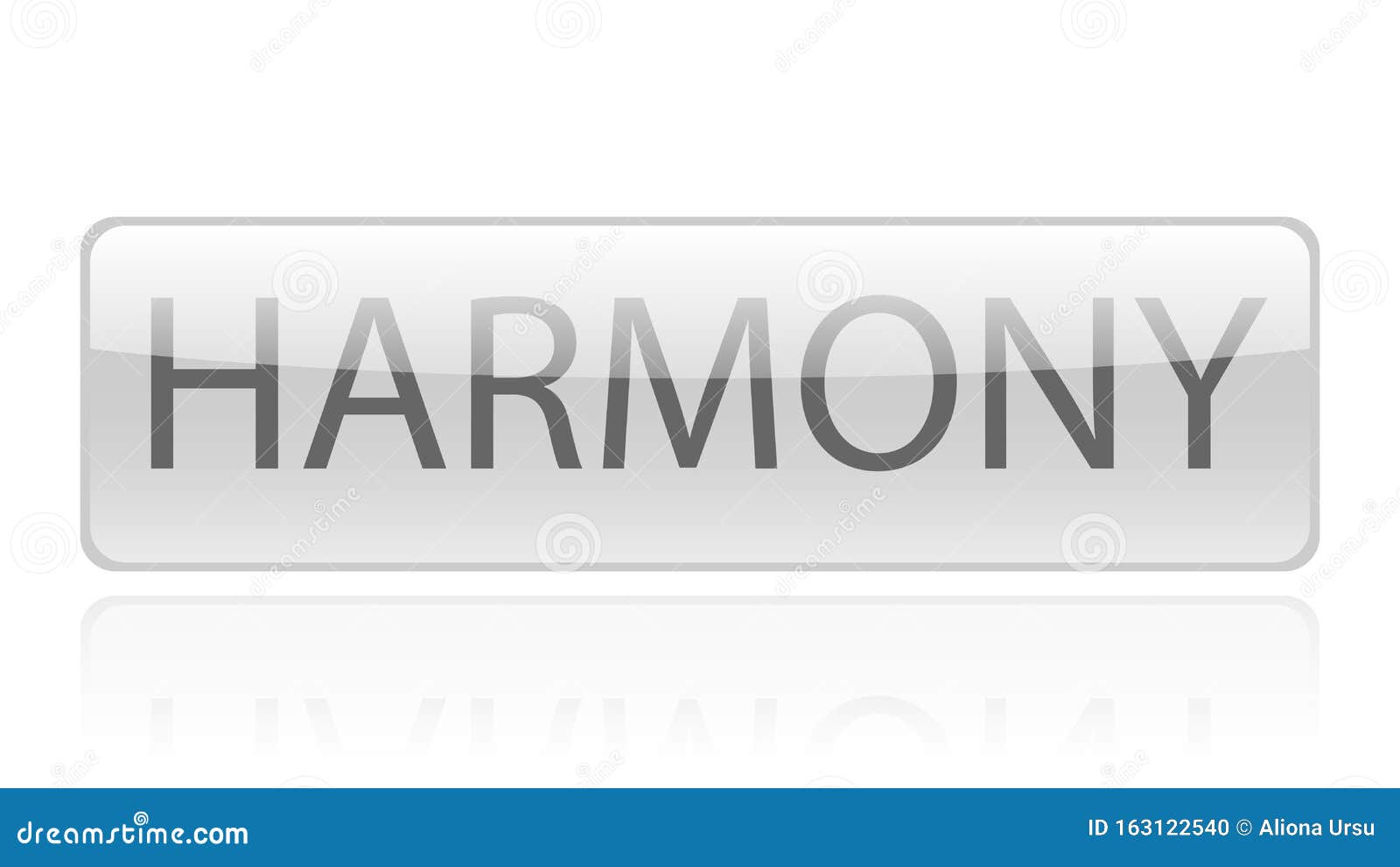 Harmony word vector design stock vector. Illustration of reflection ...