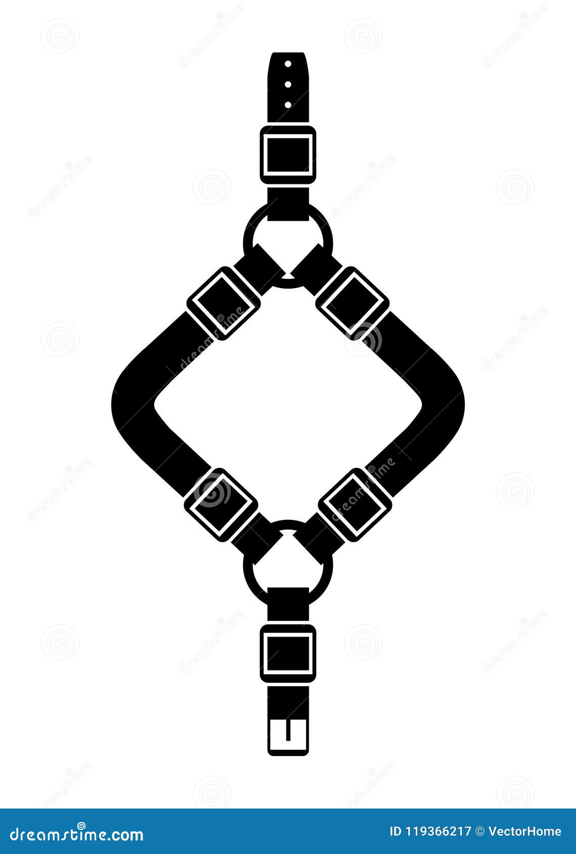 Harness Collar Icon, Vector Illustration Stock Vector - Illustration of ...