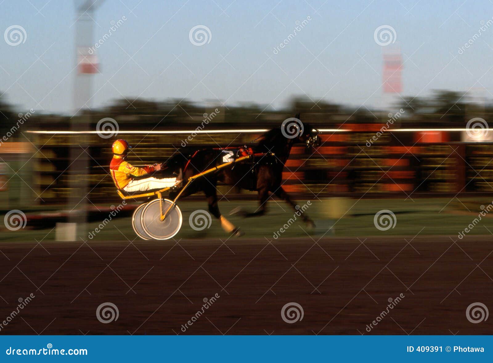 Harness Racing Blur 2 stock image. Image of whip, summer - 409391