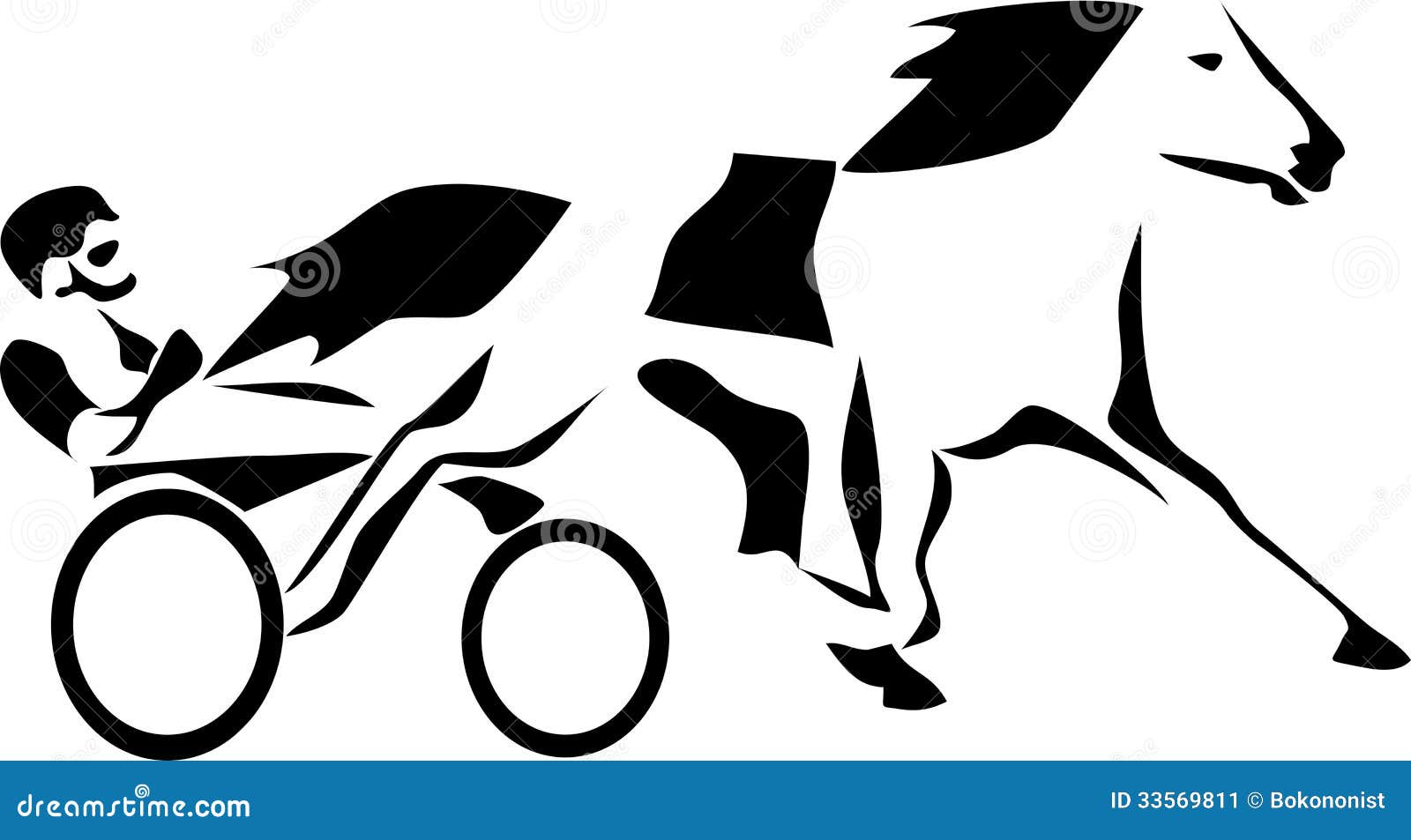 Sulkies Harness Horse Cart Racing Stock Photo | CartoonDealer.com #16979262