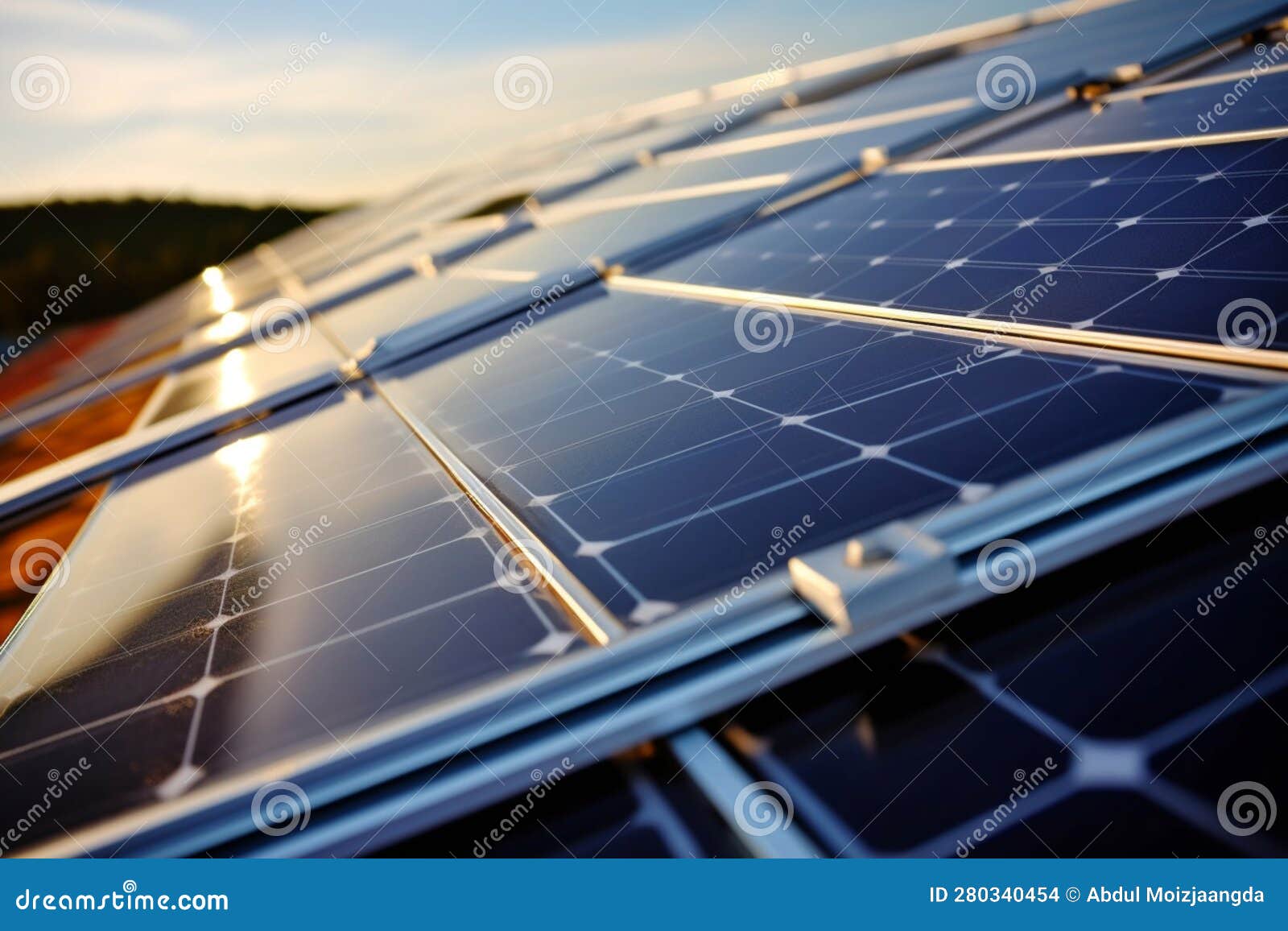 Harnessing the Sun, Solar Panel Installation Underway Stock ...