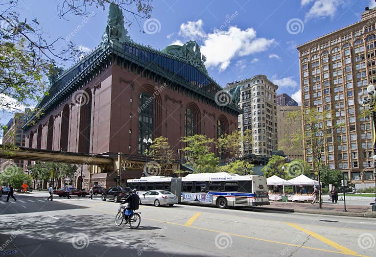 Harold Washington Library Chicago Editorial Stock Photo - Image of ...
