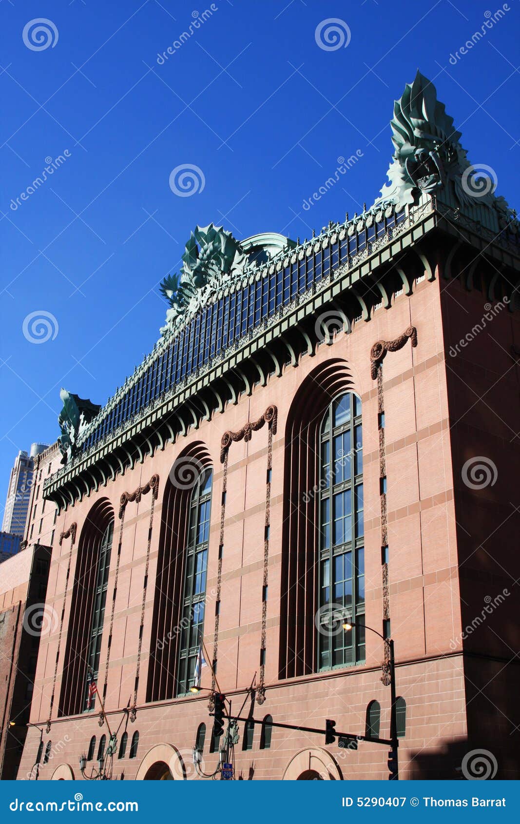 Harold Washington Library in Chicago Stock Image - Image of library ...