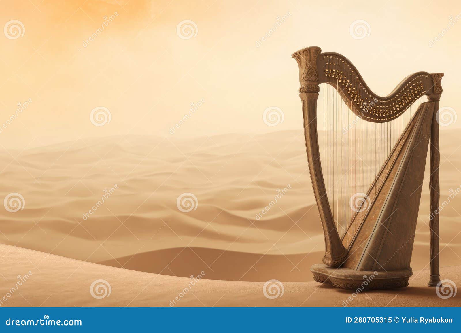 Lyre, Classical Ancient Greek String Instrument. Traditional Cultural ...