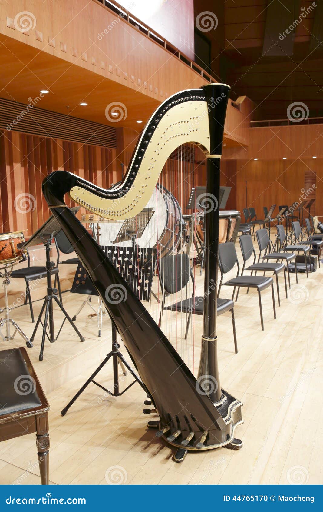 Harp editorial image. Image of metal, percussion, wood - 44765170
