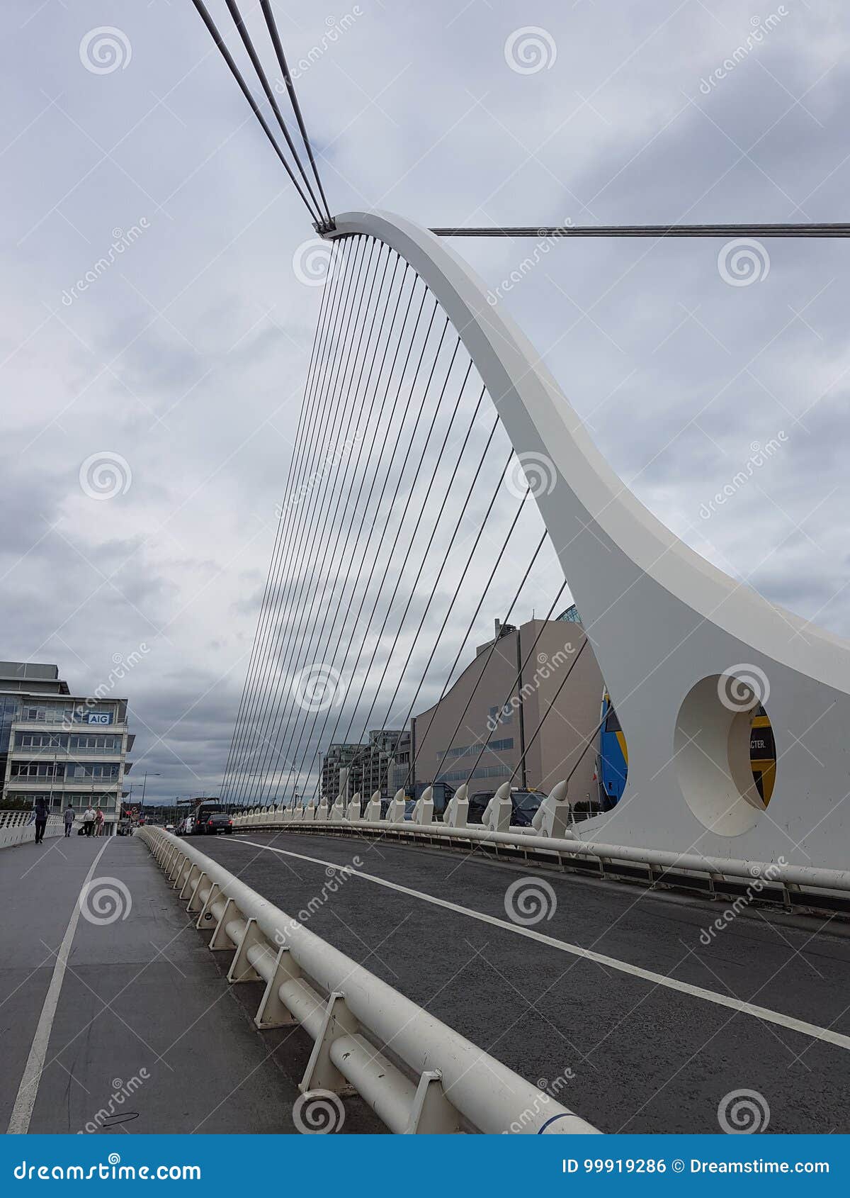 Harp bridge - Dublin editorial photo. Image of bridge - 99919286
