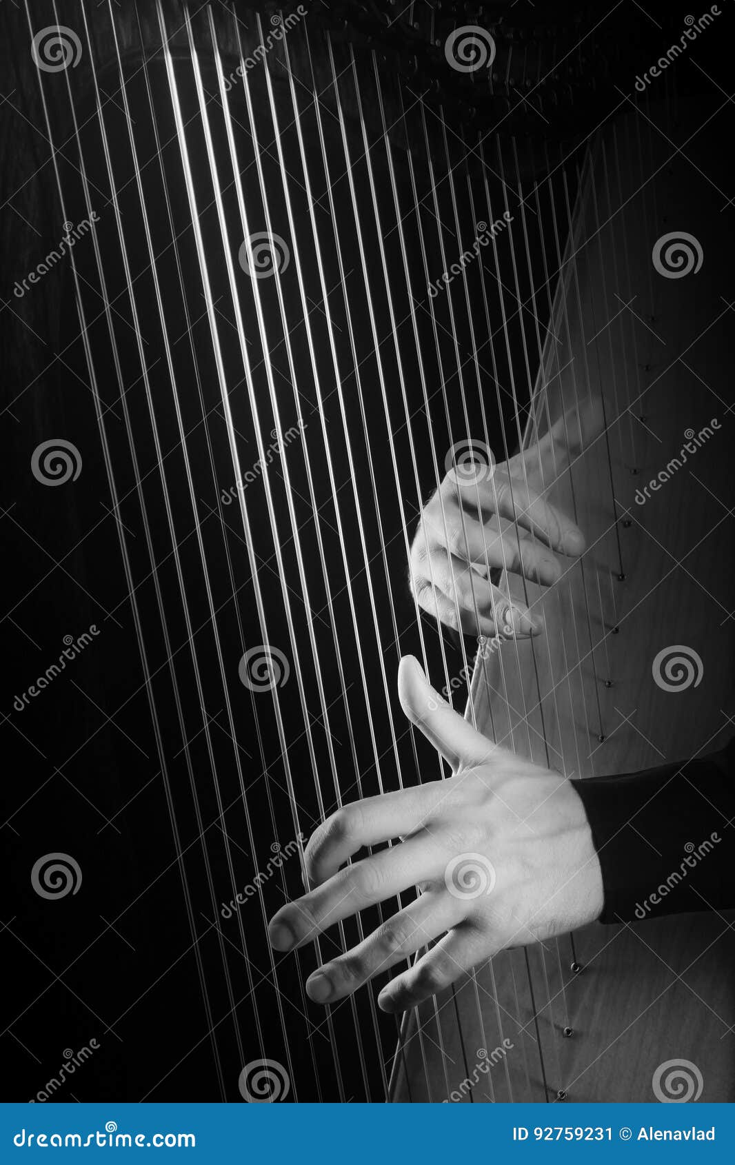 Harp hands stock image. Image of concert, lyre, play - 92759231