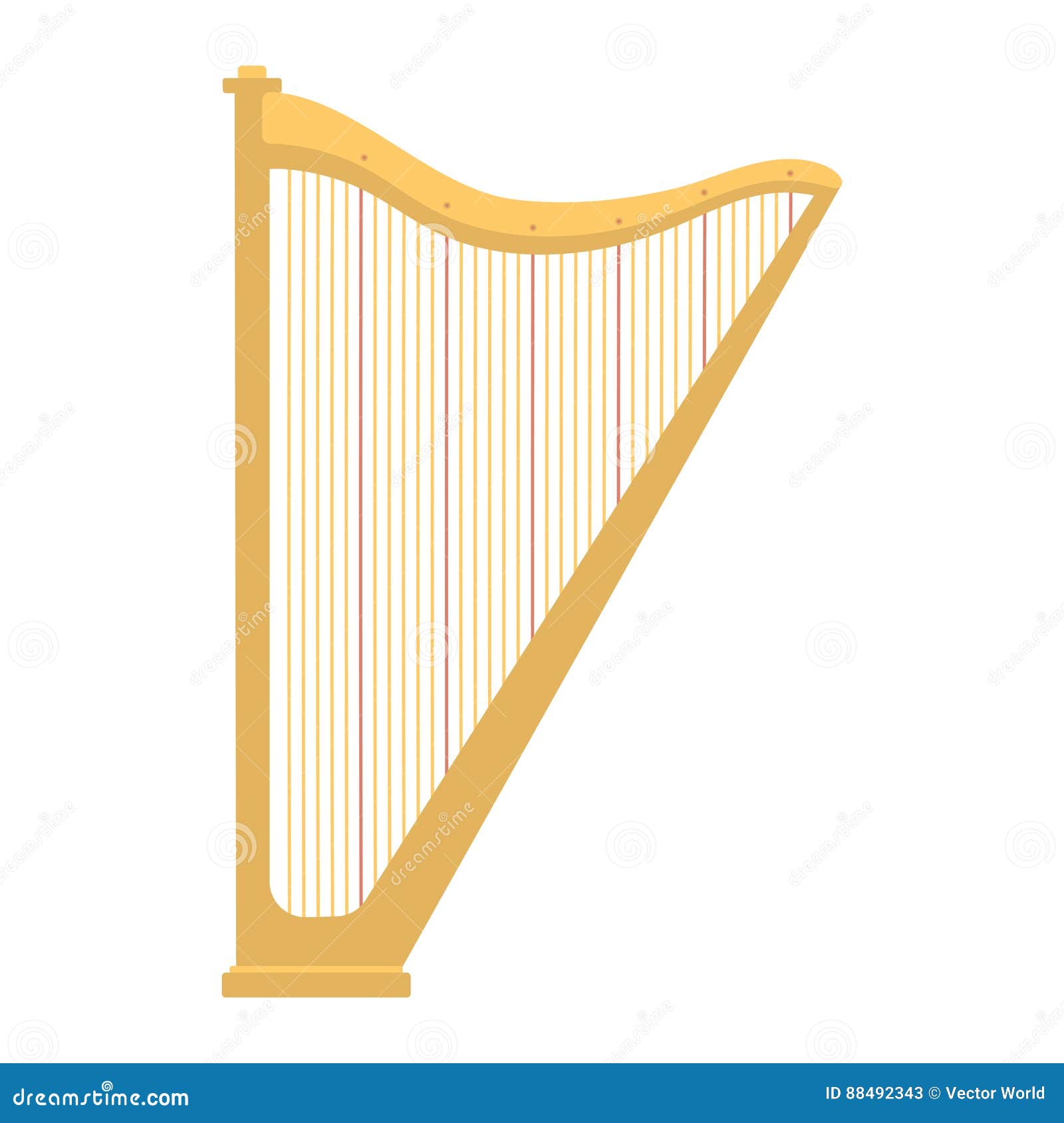 Harp Icon Golden Stringed Musical Instrument Classical Orchestra Art ... Harp Icon Golden Stringed Musical Instrument Classical Orchestra Art ...