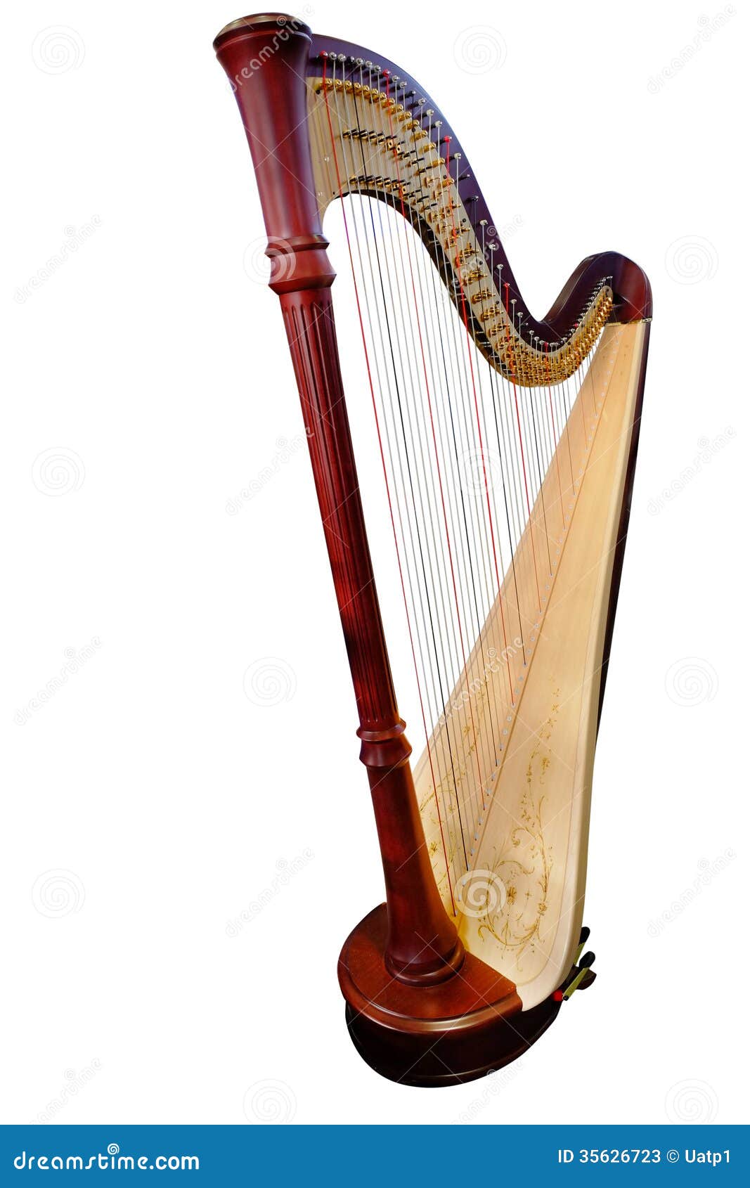 Harp stock image. Image of concert, acoustic, white, elegance - 35626723