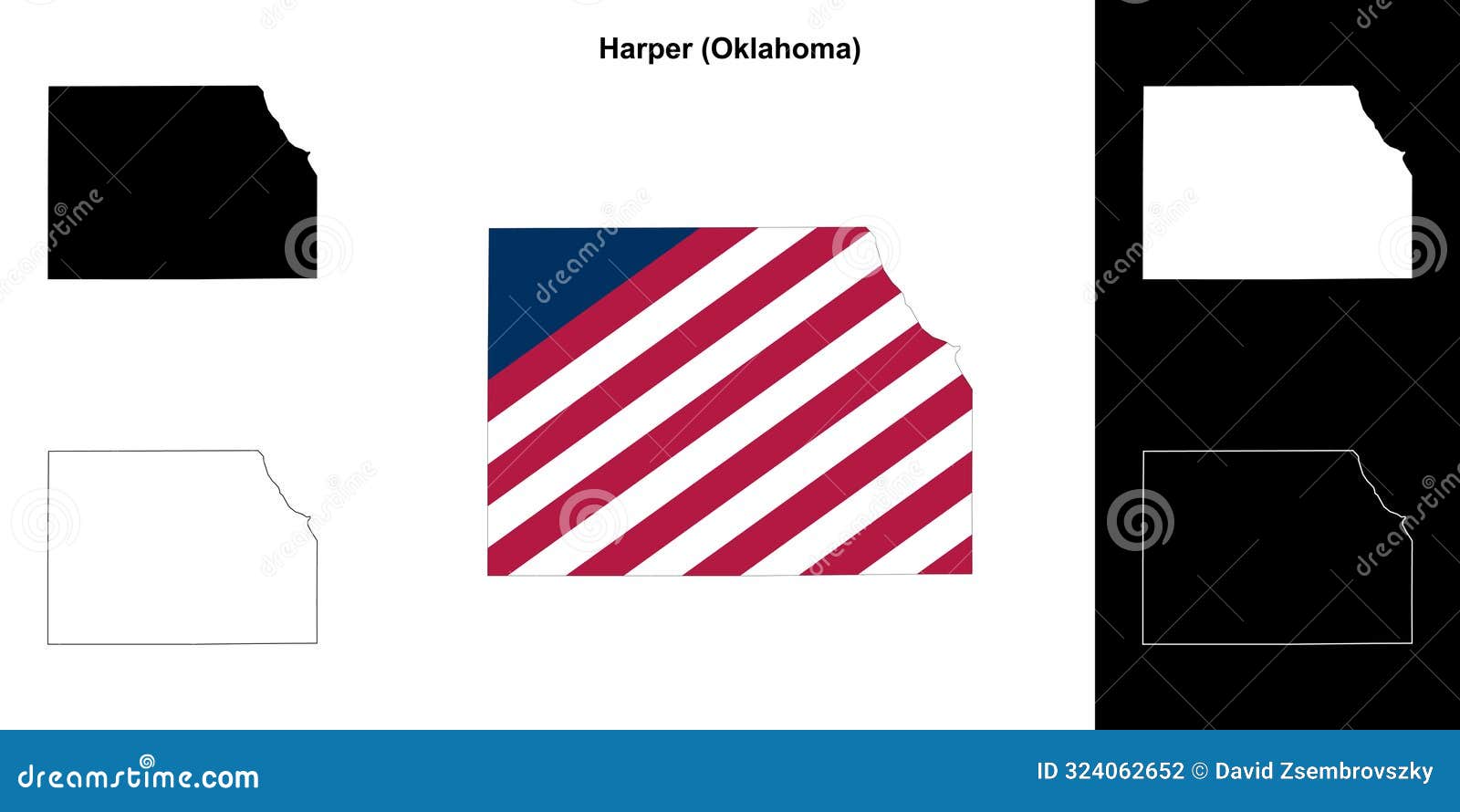 Harper Outline Map Cartoon Vector | CartoonDealer.com #361752237