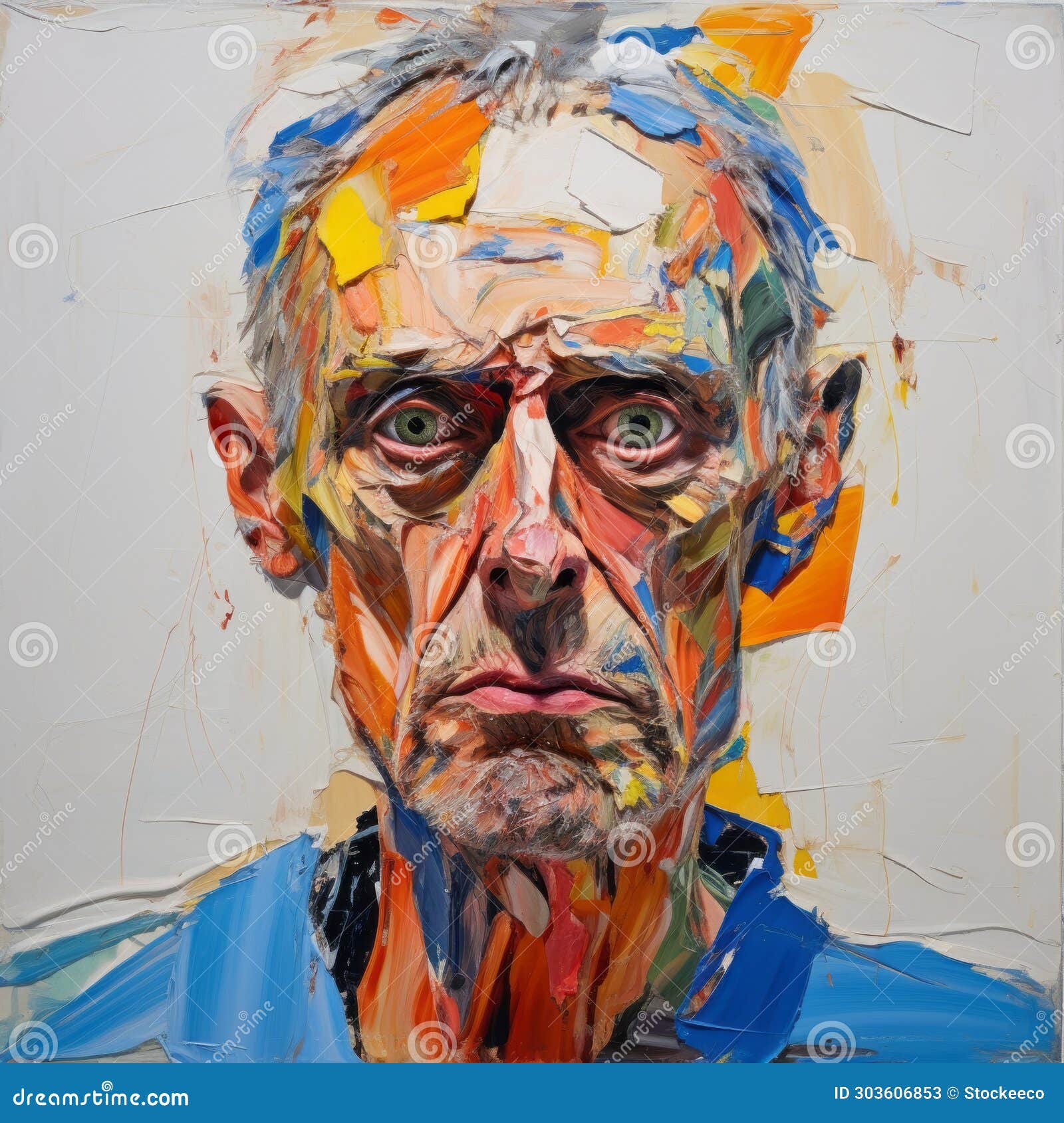 Harper Painting: a Bright and Expressive Portrait by John Bratby Stock ...