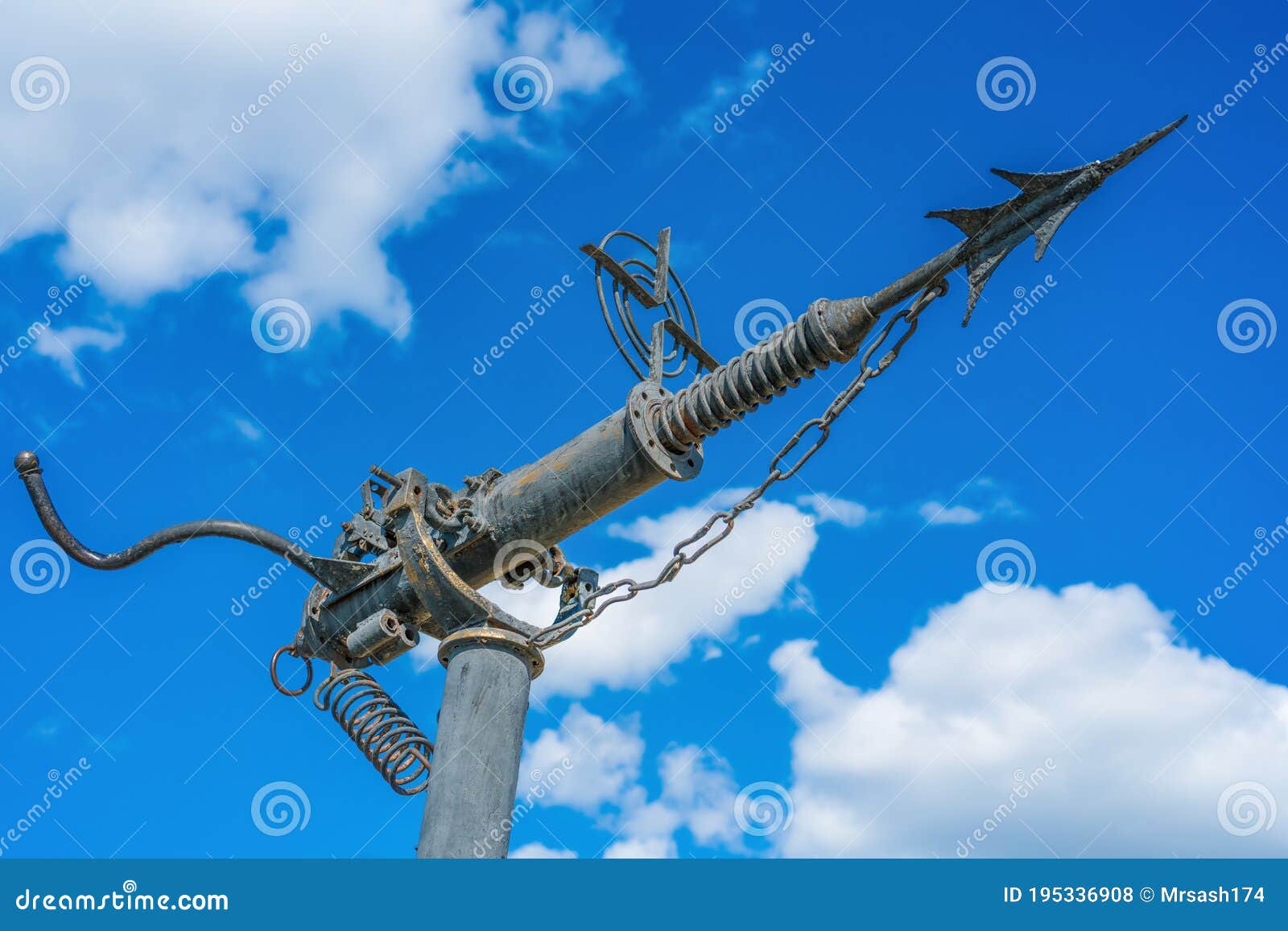 Whaling Harpoon Gun Weapon Marine Life Stock Image | CartoonDealer.com ...