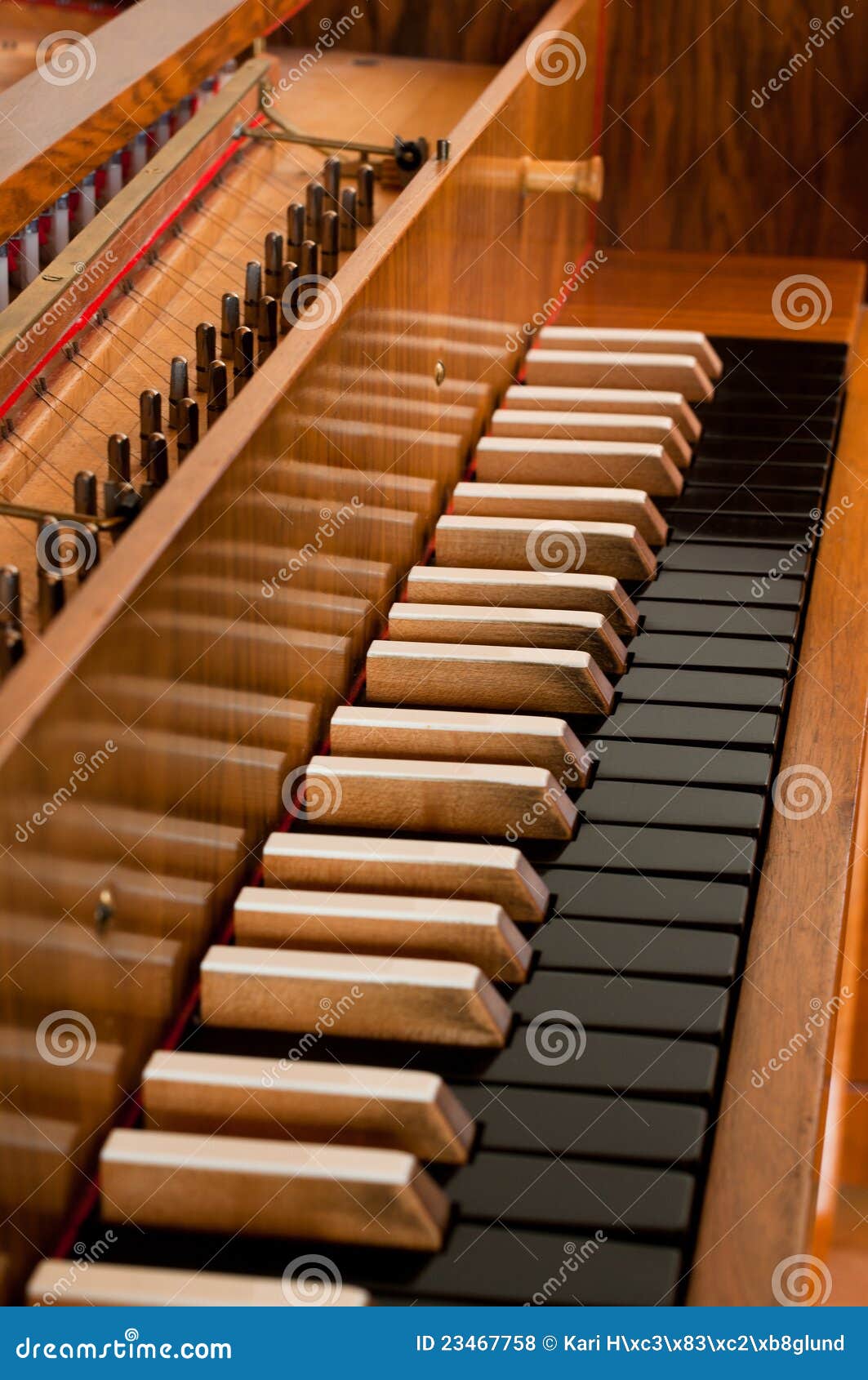 Harpsichord Keyboard stock photo. Image of piano, activity - 23467758
