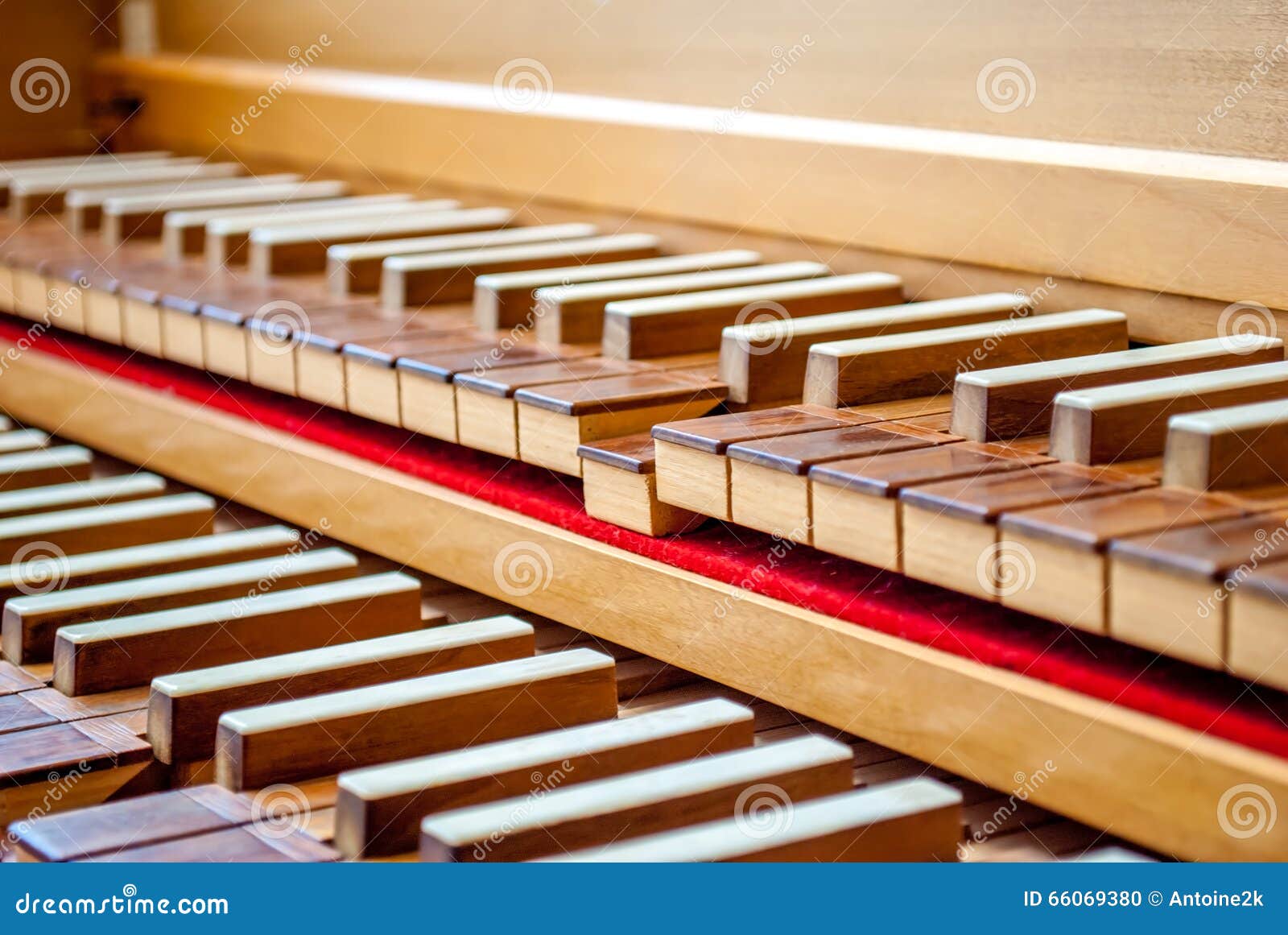 Harpsichord keyboard stock photo. Image of acoustic, piano - 66069380