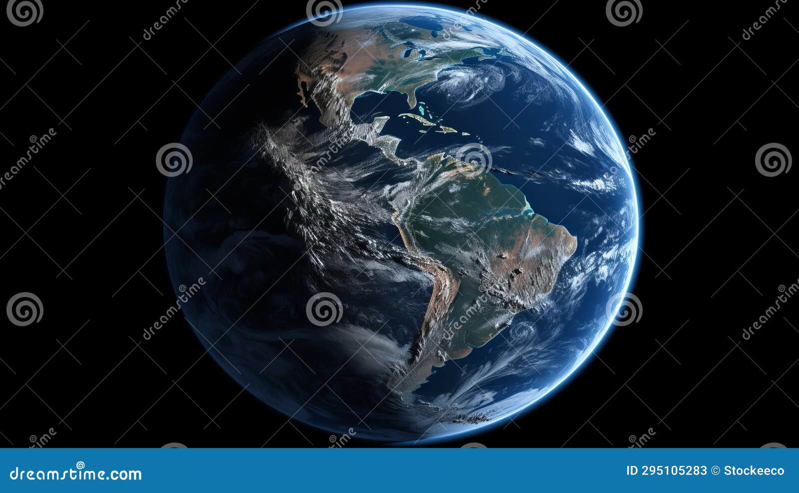 Harpy S Colossal Silhouette a View of Earth from Space Stock ...