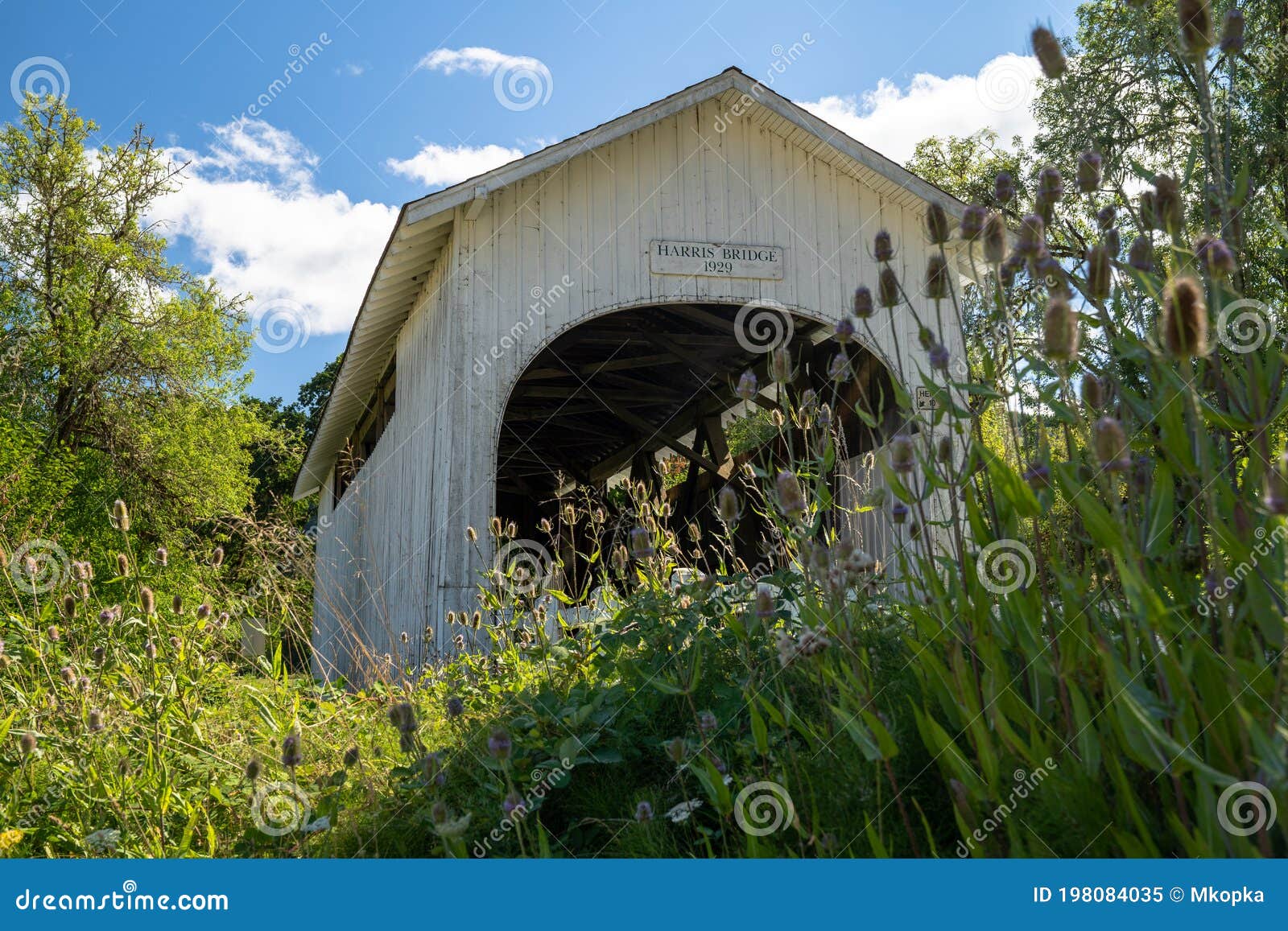 The Harris Covered Bridge in Philomath, Oregon, Built in 1929 Stock ...