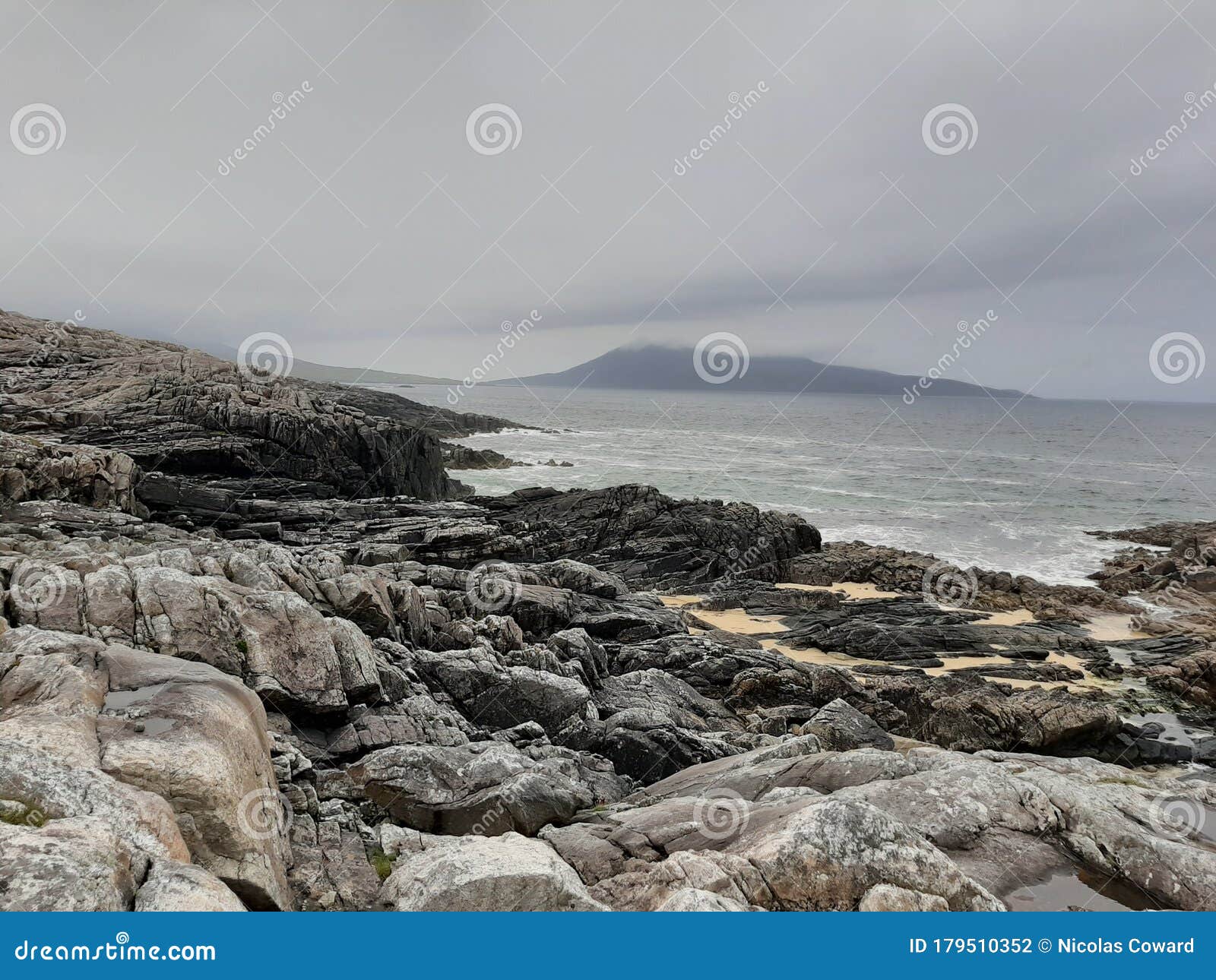 Harris Outer Hebrides stock photo. Image of sand, wave - 179510352